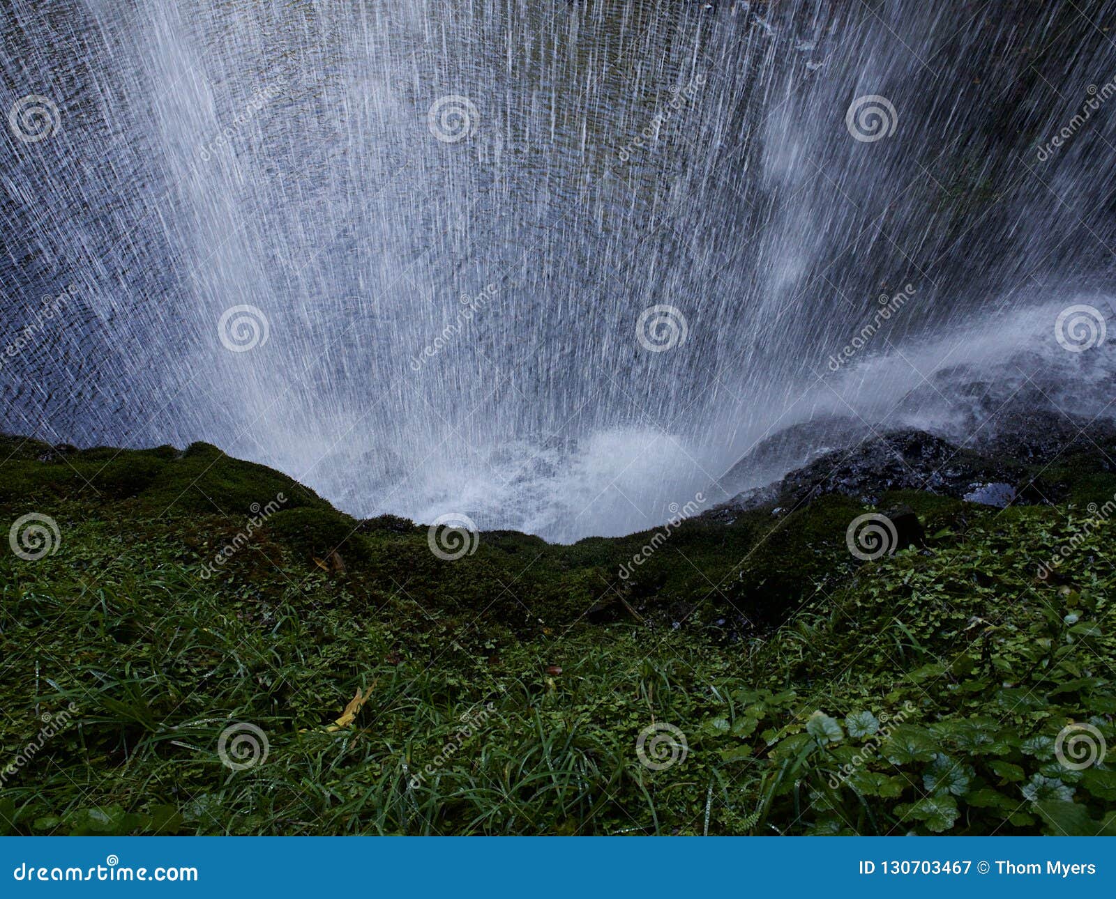 Behind the waterfall stock image. Image of waterfall - 130703467