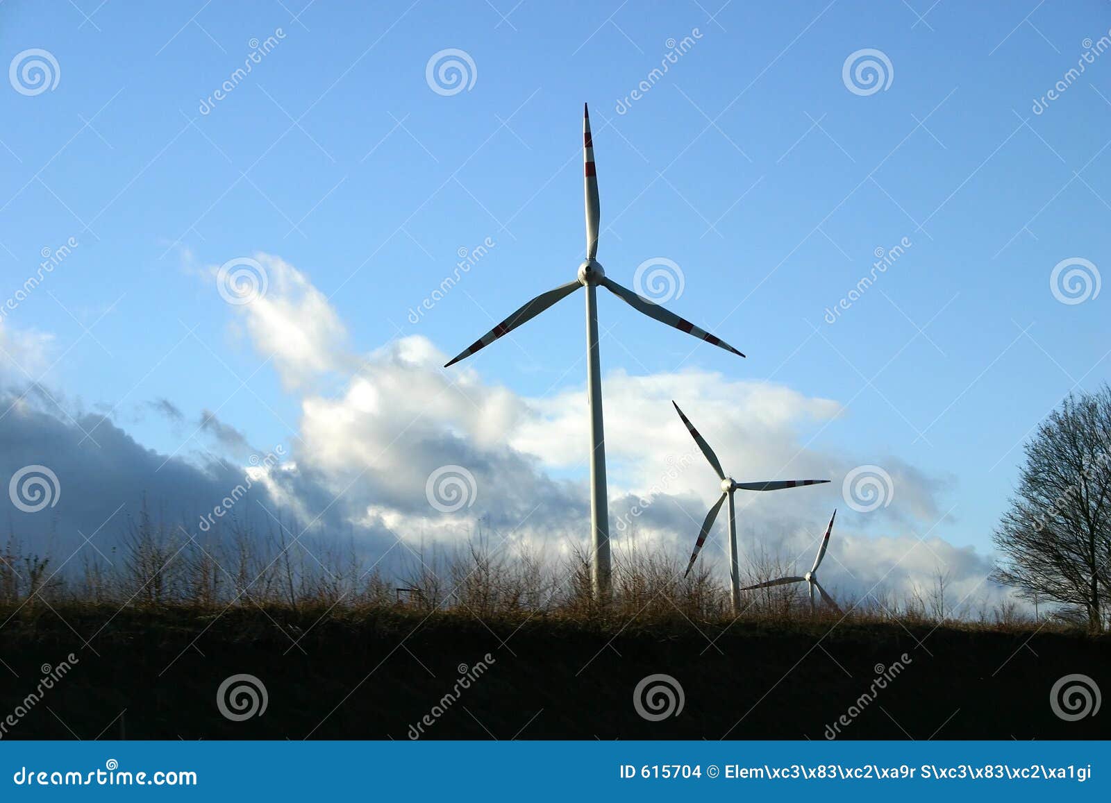 Power of wind stock photo. Image of technique, powerplant - 615704