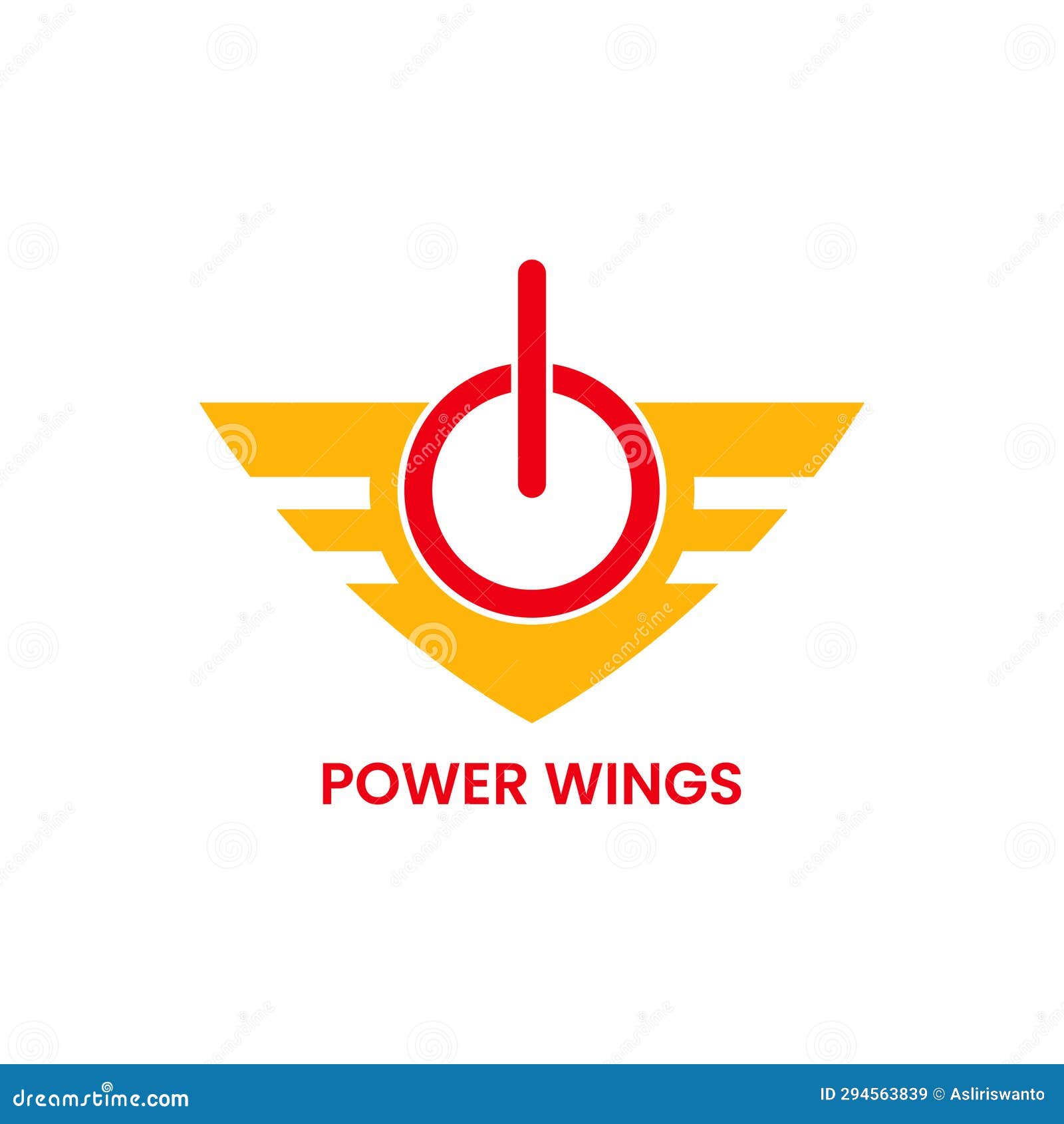 Power Wings Logo Concept. Modern, Minimal and Simple Style Stock Vector ...