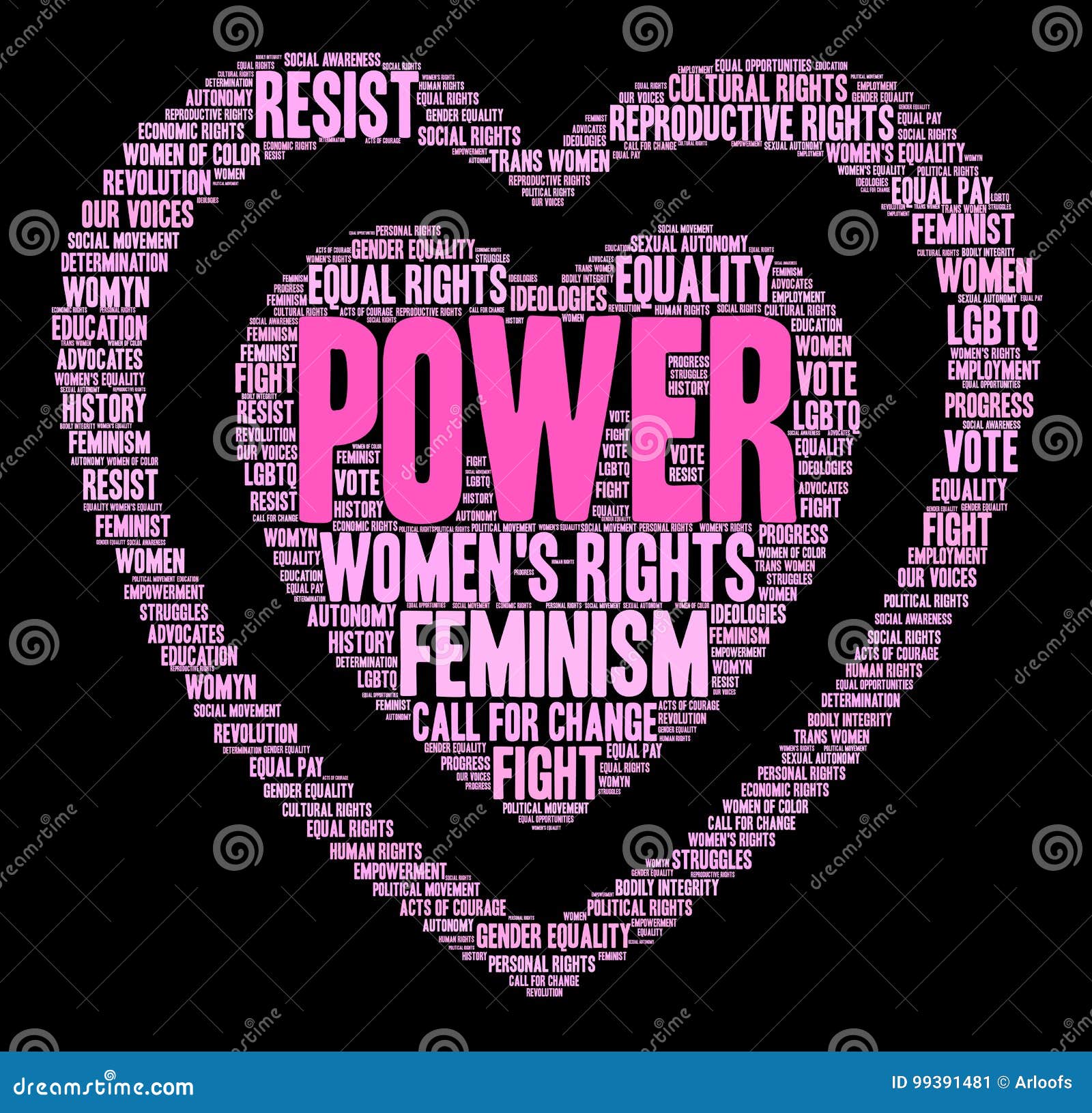 Power Word Cloud Cartoon Vector | CartoonDealer.com #99391481