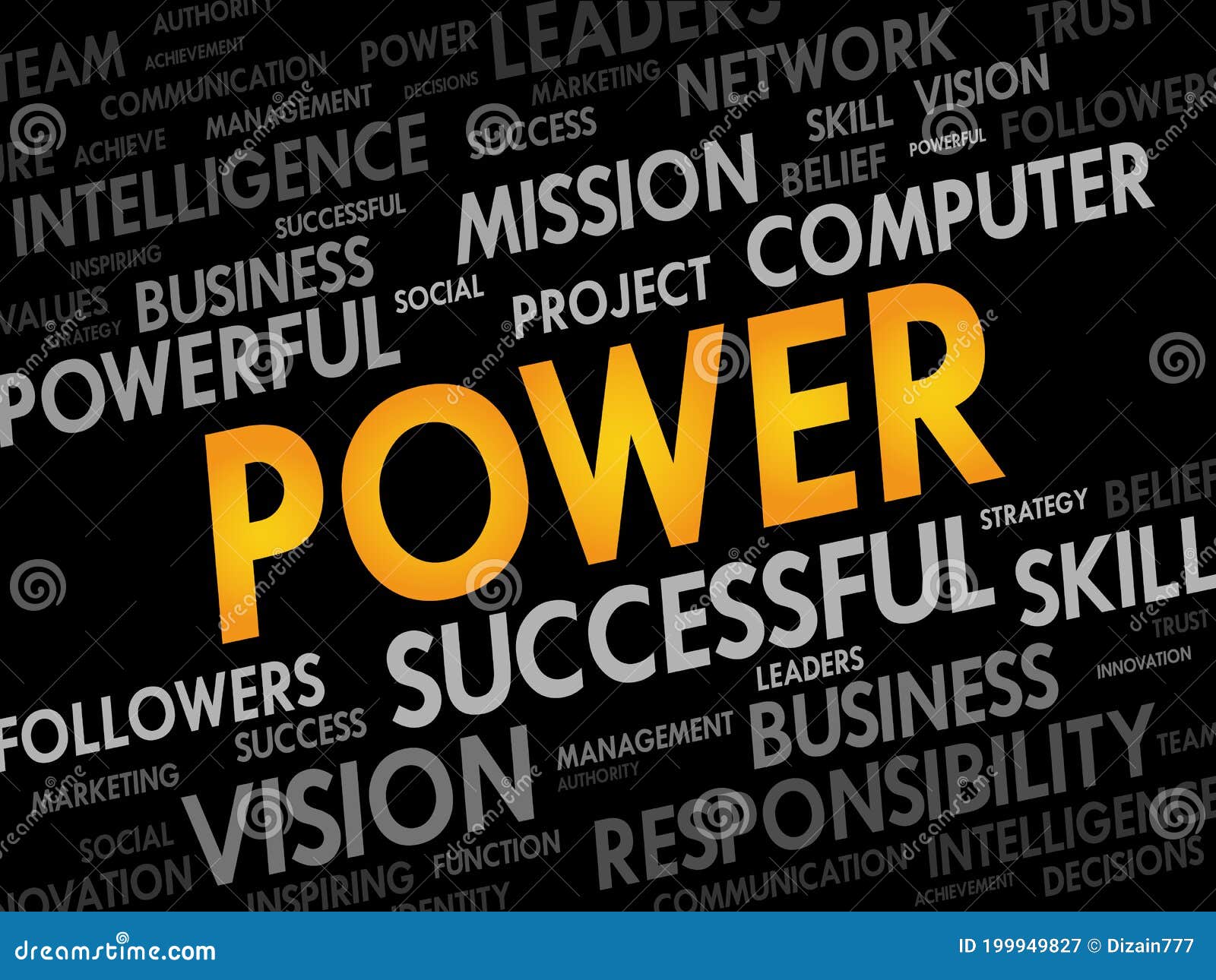 POWER word cloud stock illustration. Illustration of innovative - 199949827