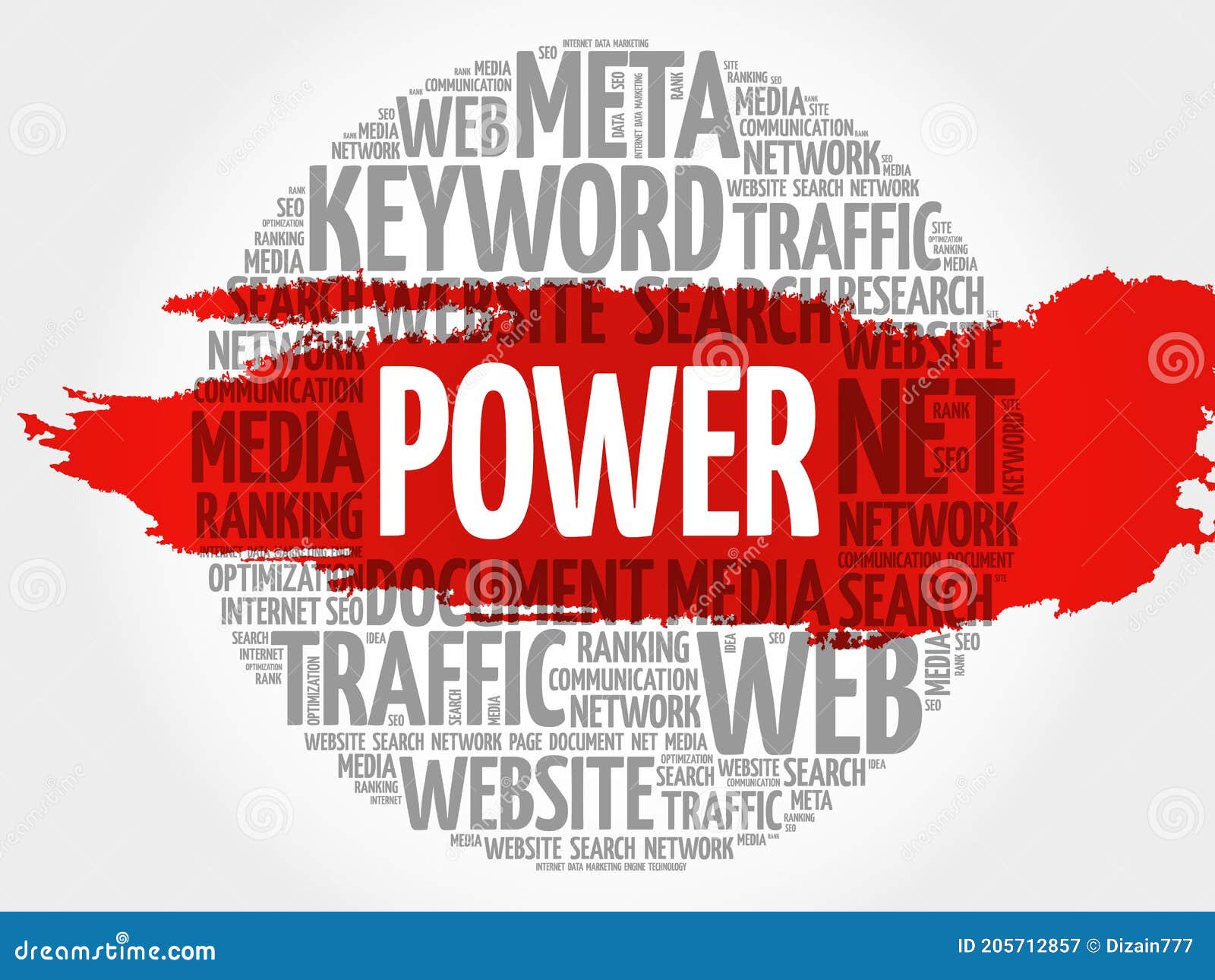 POWER word cloud stock illustration. Illustration of advanced - 205712857