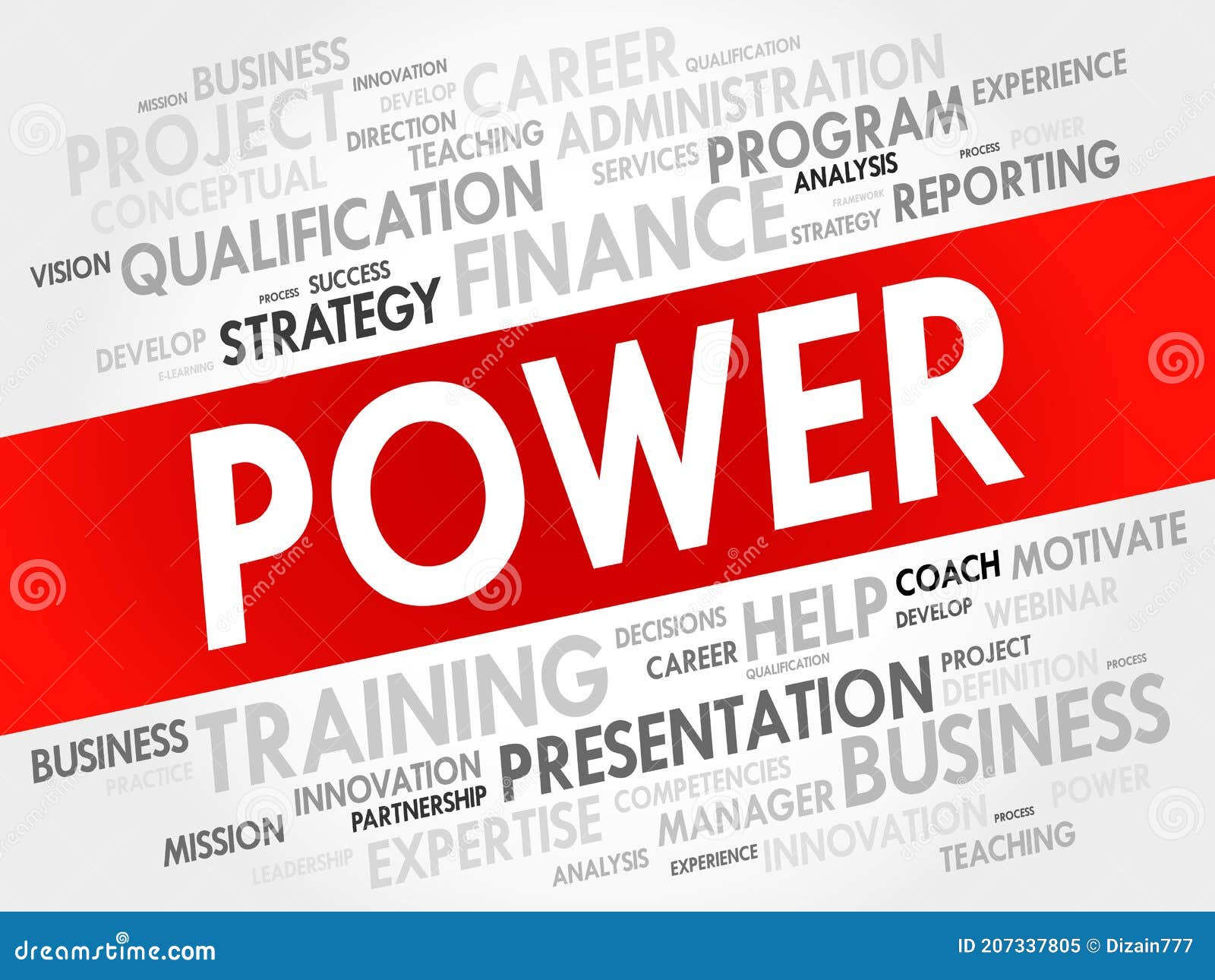 POWER word cloud stock illustration. Illustration of generation - 207337805