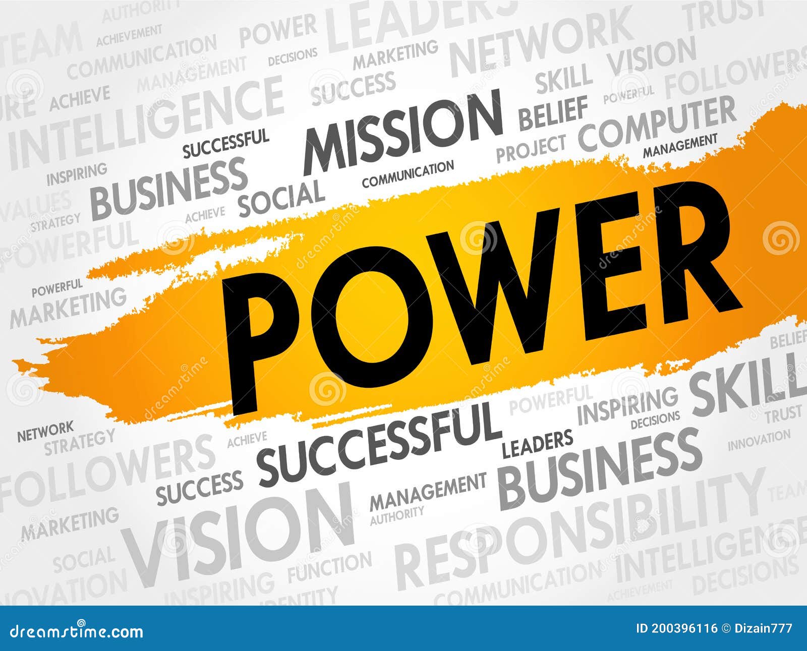 POWER word cloud stock illustration. Illustration of experiment - 200396116