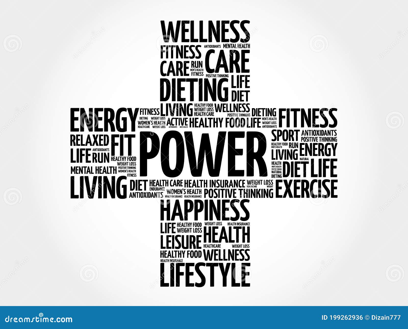 POWER word cloud stock illustration. Illustration of club - 199262936