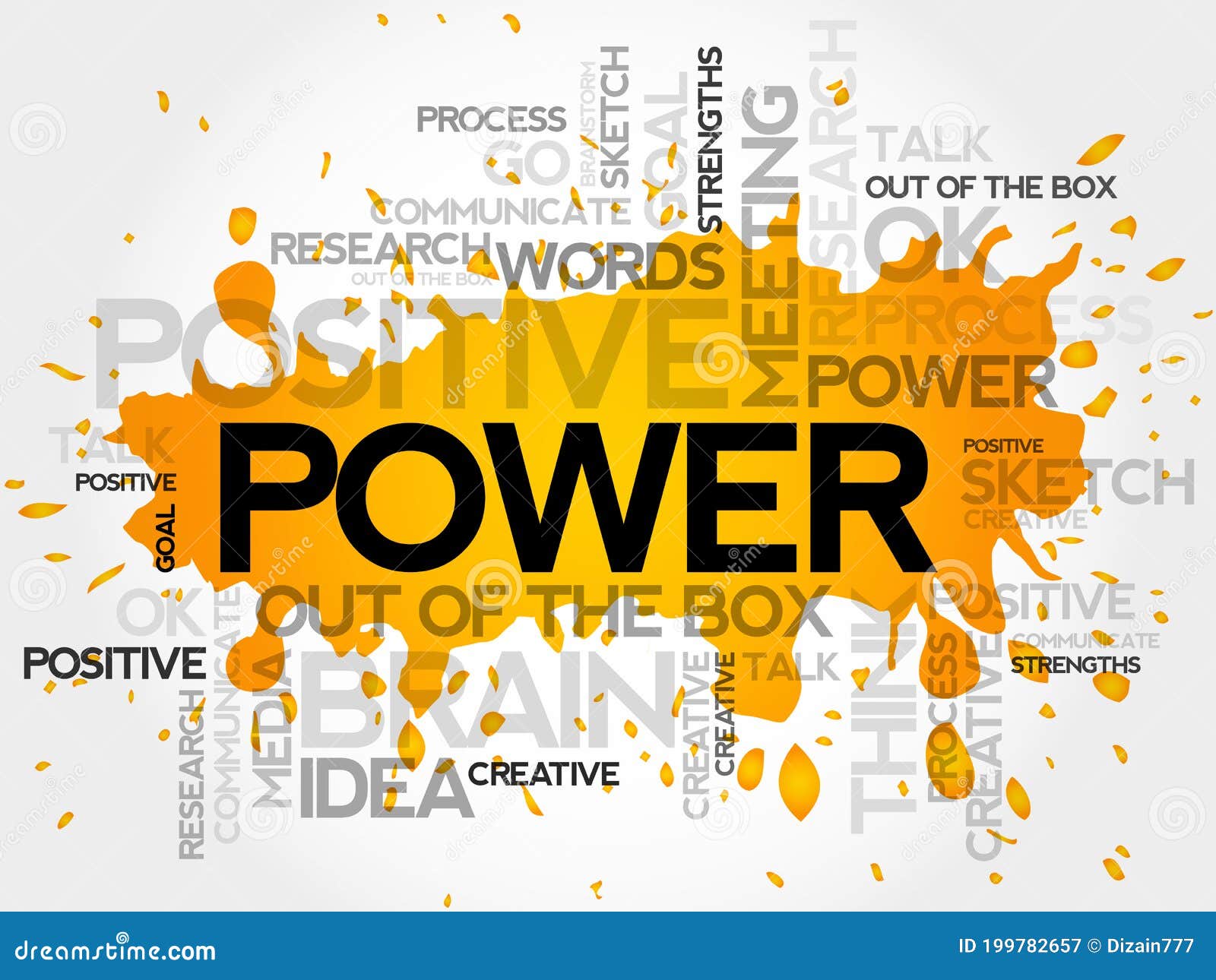 POWER word cloud stock illustration. Illustration of collage - 199782657