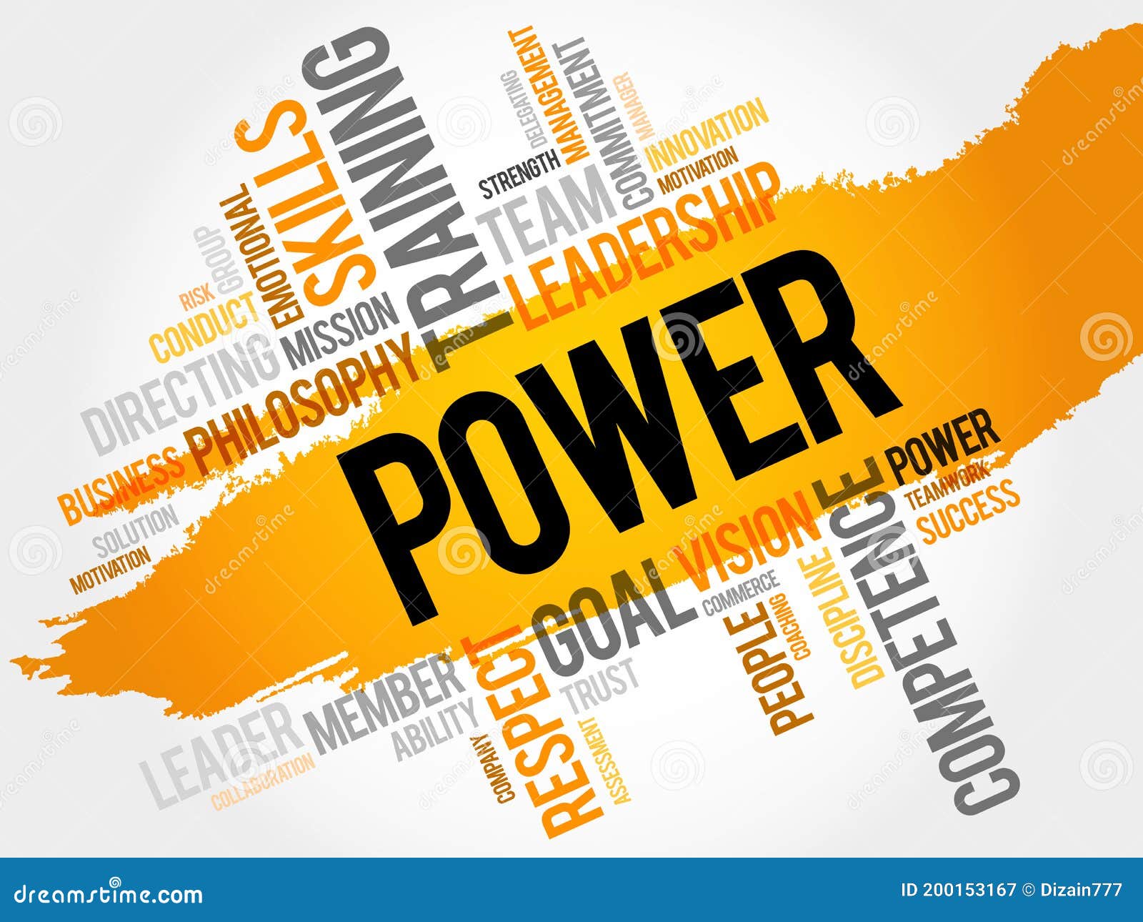 POWER word cloud stock illustration. Illustration of collage - 200153167