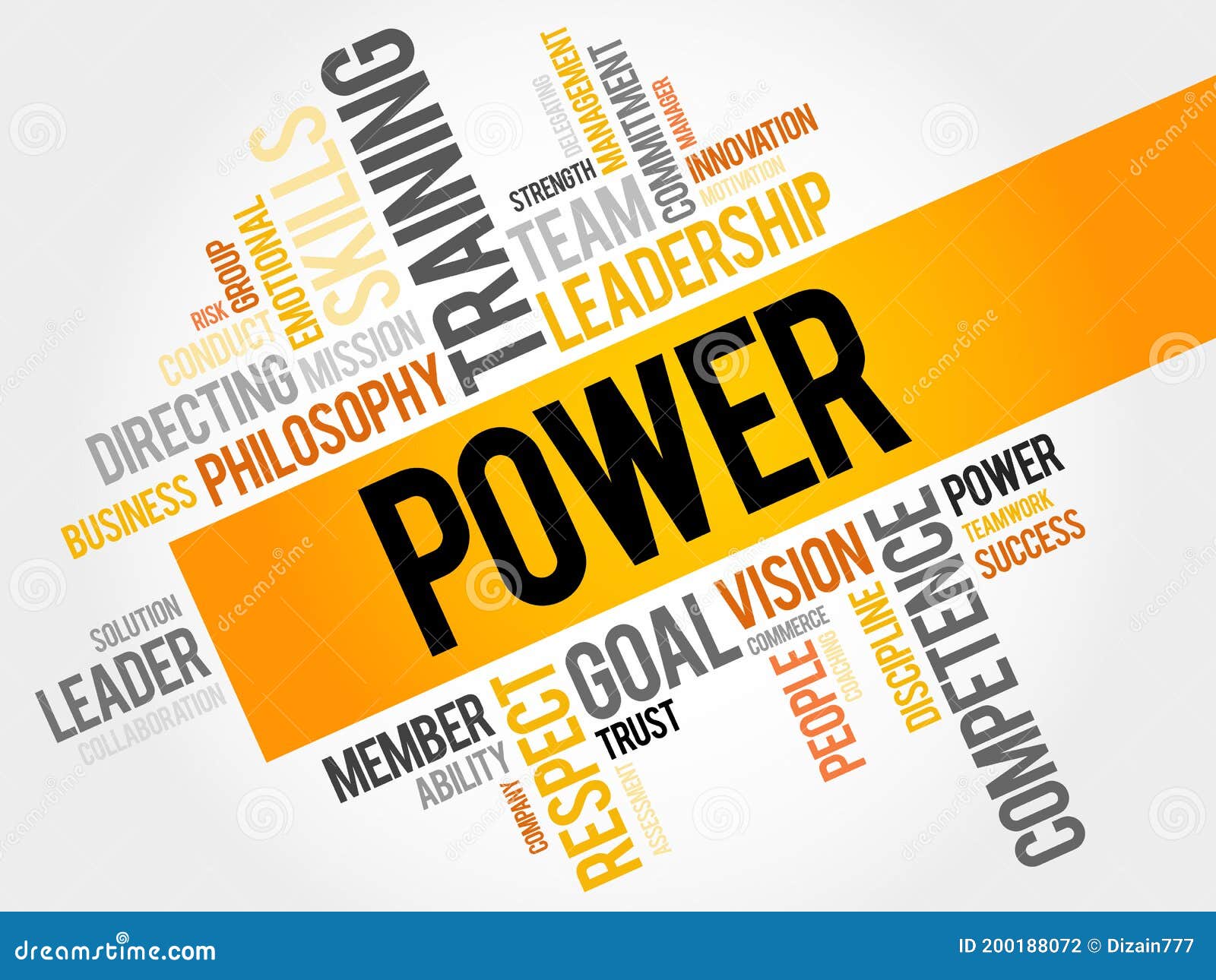 POWER word cloud stock illustration. Illustration of element - 200188072