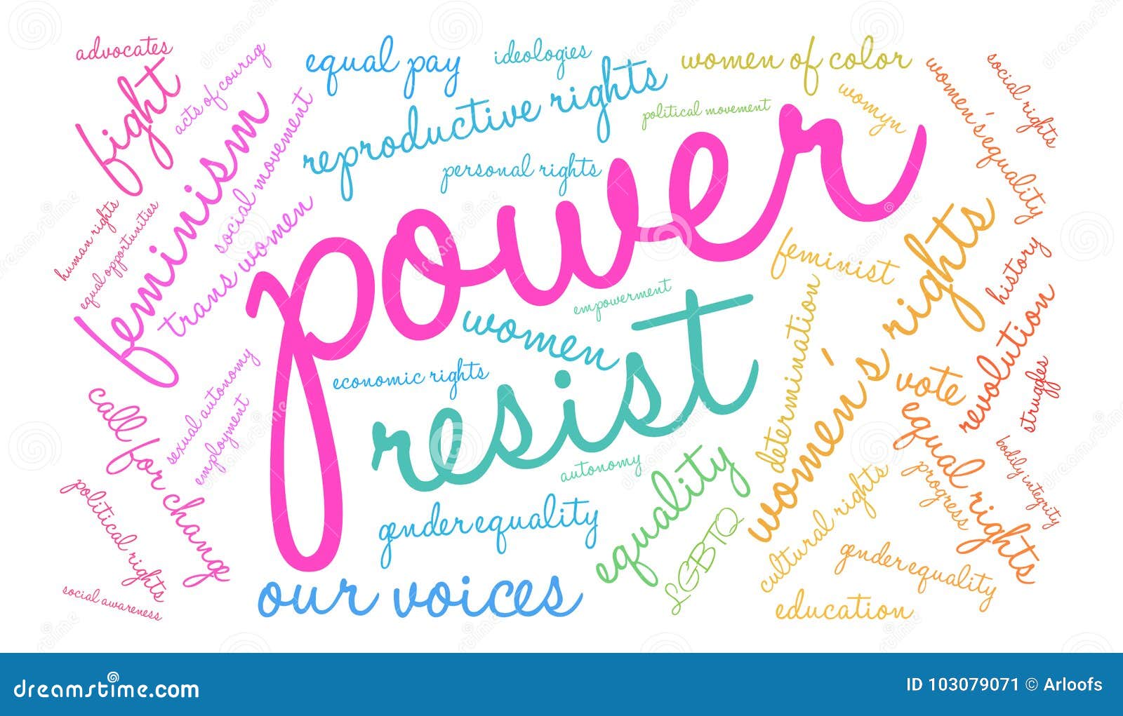 Power Word Cloud stock vector. Illustration of call - 103079071