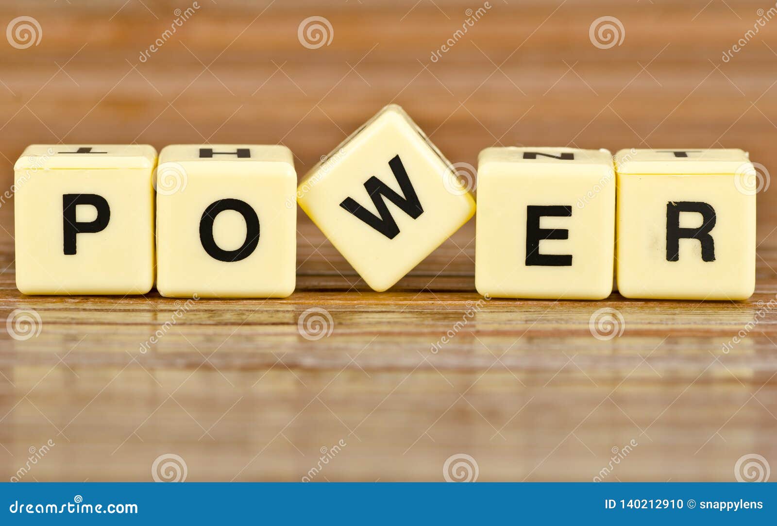 Power written with blocks stock photo. Image of motivation - 140212910