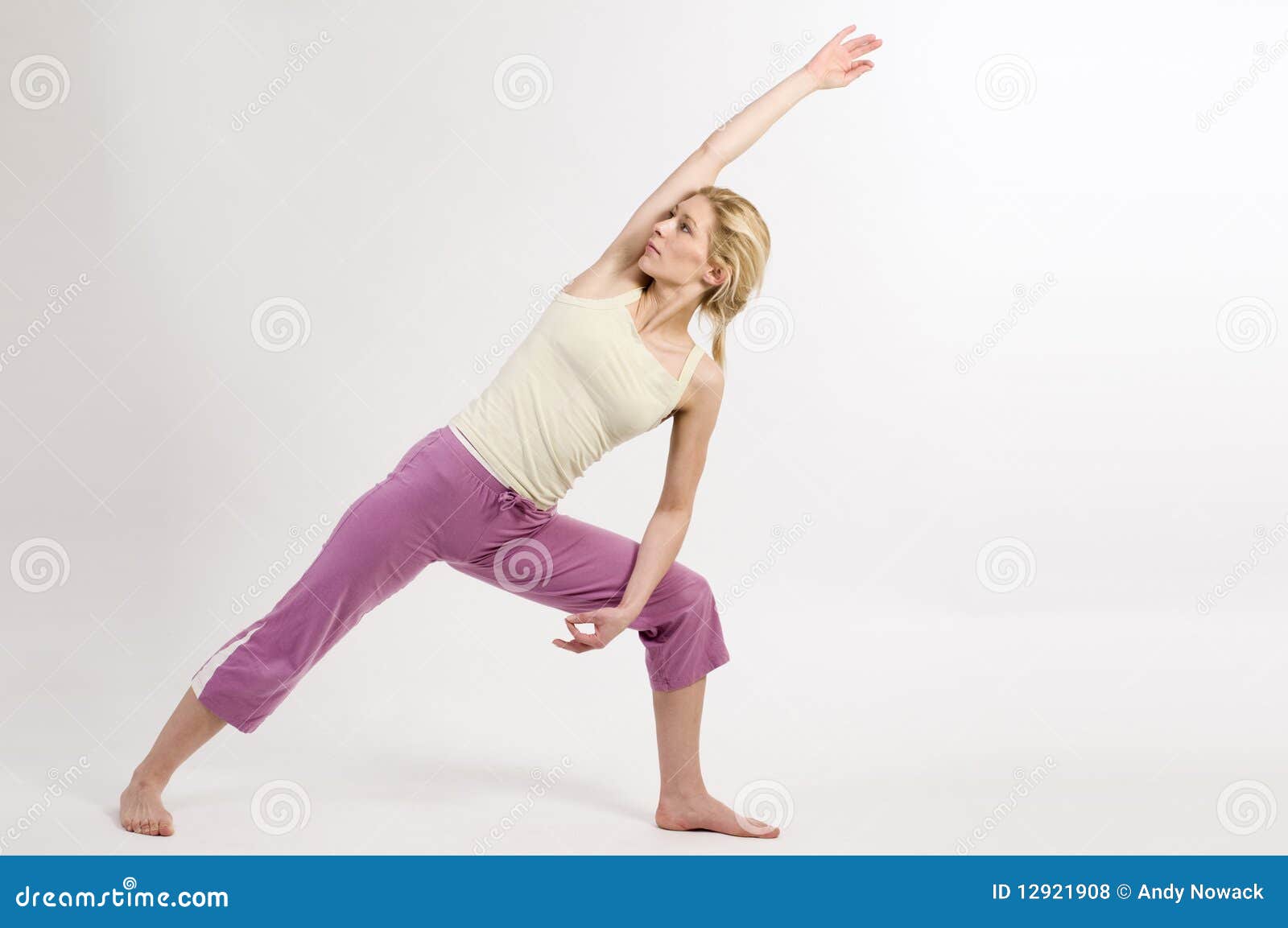 Power yoga warrior stock photo. Image of asana, flexible - 12921908