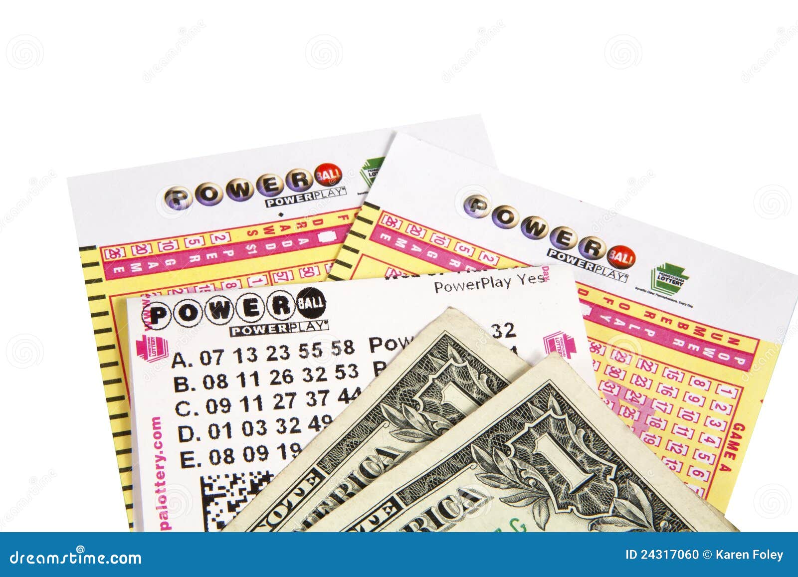 PowerBall Lottery Tickets editorial image. Image of ticket - 24317060