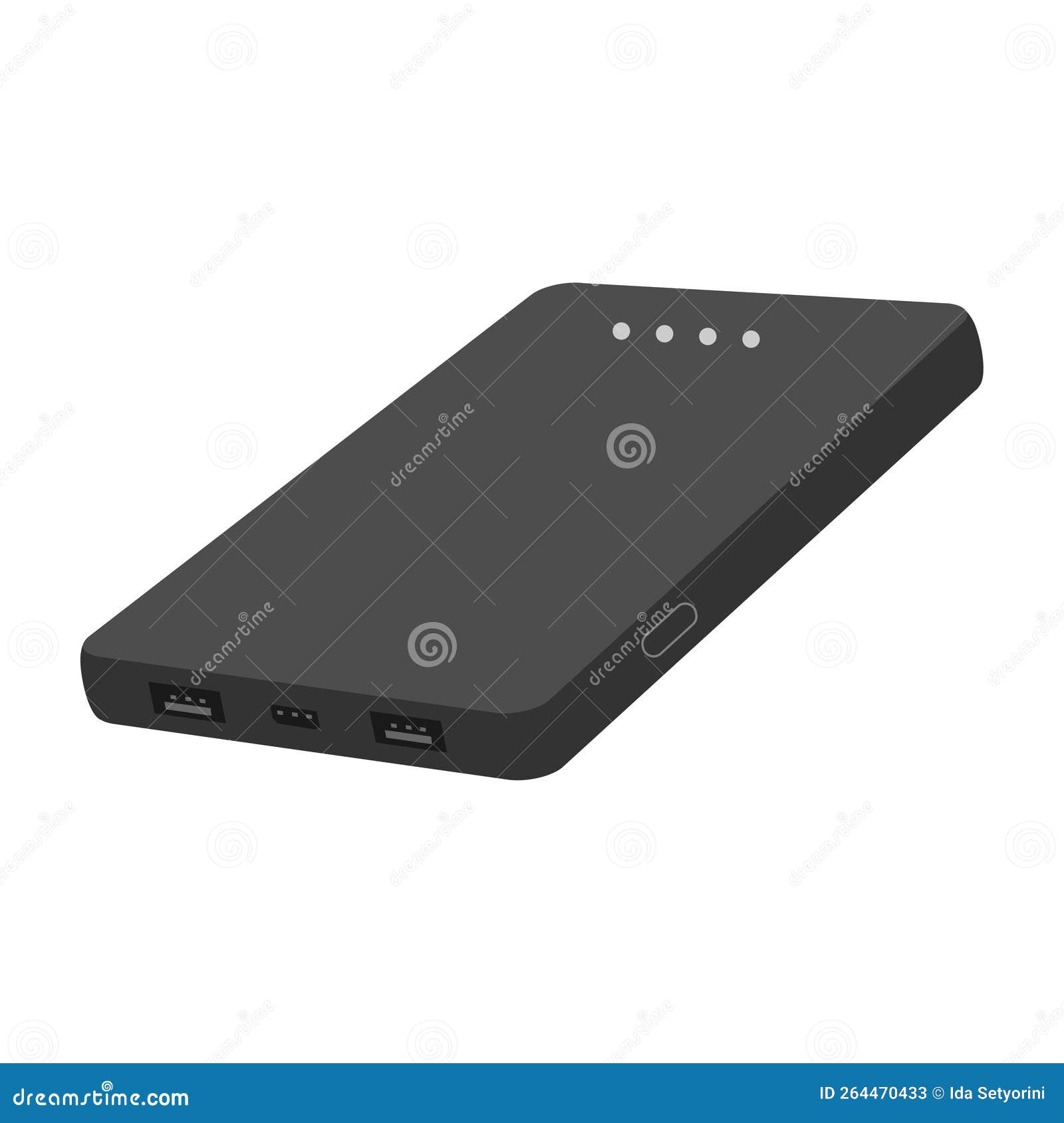 Powerbank icon vector stock illustration. Illustration of line - 264470433