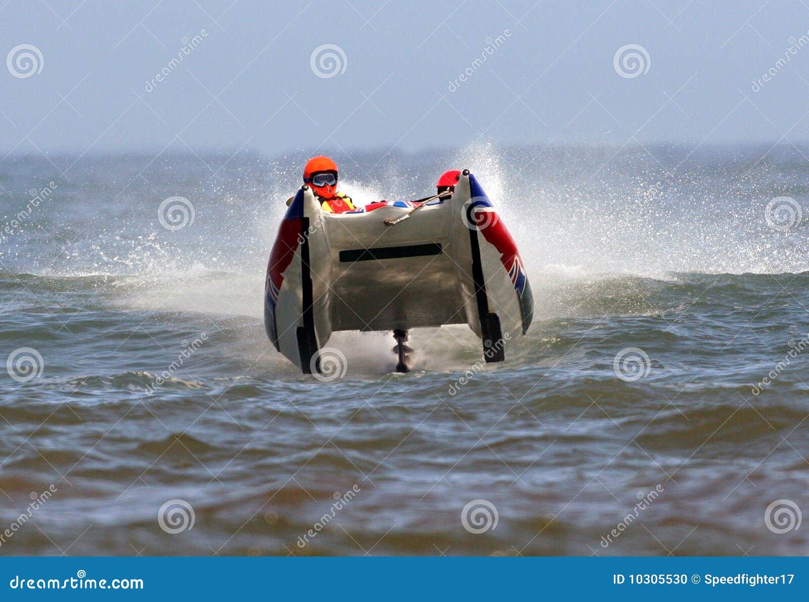 Powerboat racing on ocean stock photo. Image of choppy - 10305530