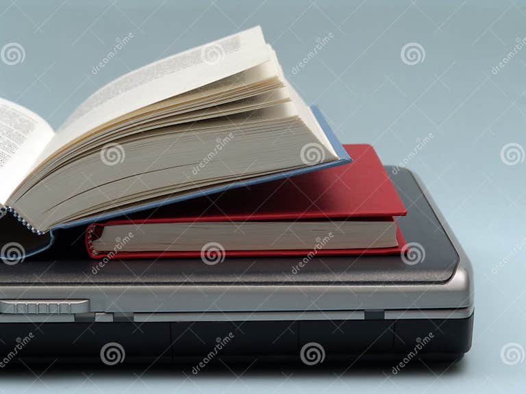 Powerbooks stock photo. Image of draw, homework, nature - 523340