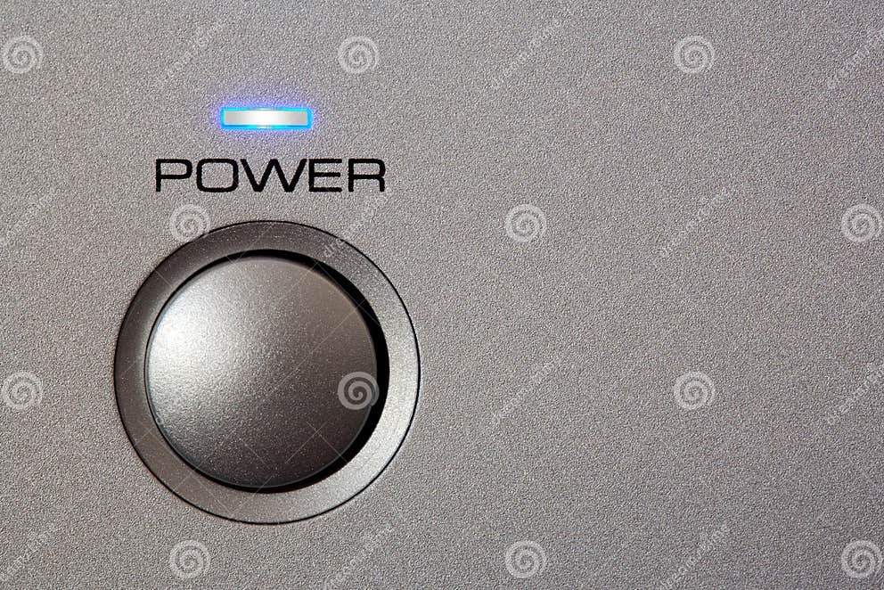 Powerbutton - close-up stock image. Image of round, switch - 2422461