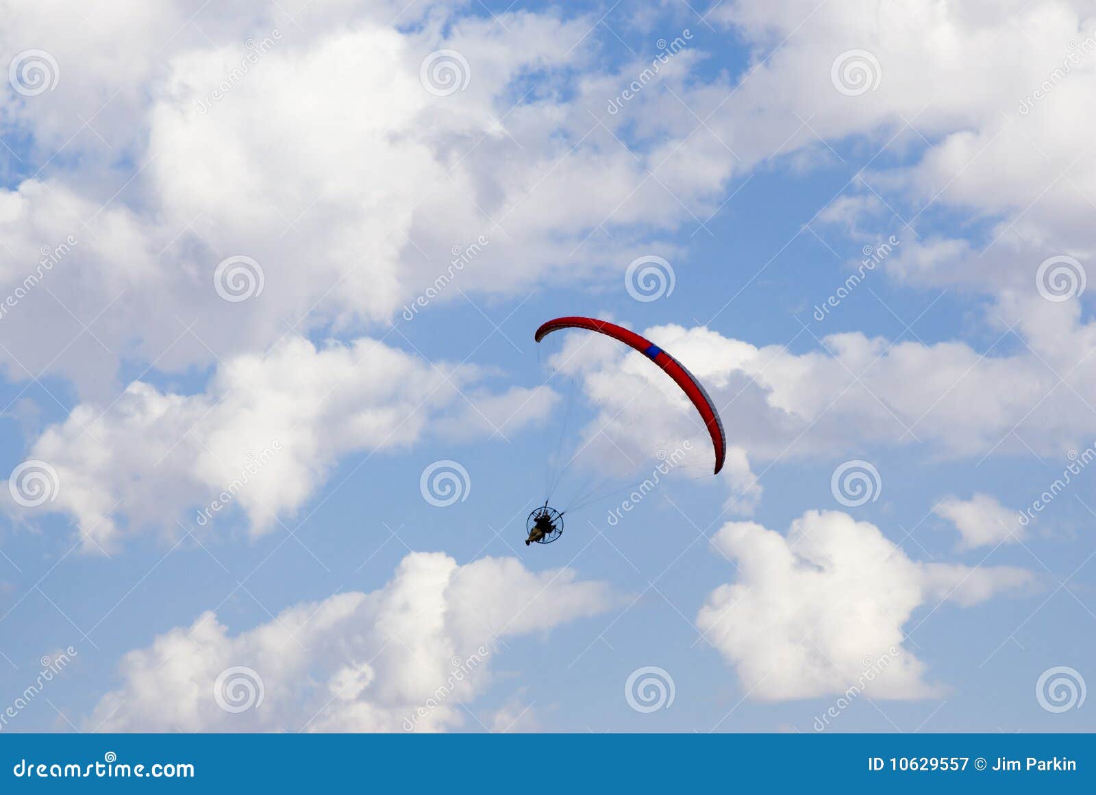Powered paraglider stock image. Image of canyon, gliding - 10629557