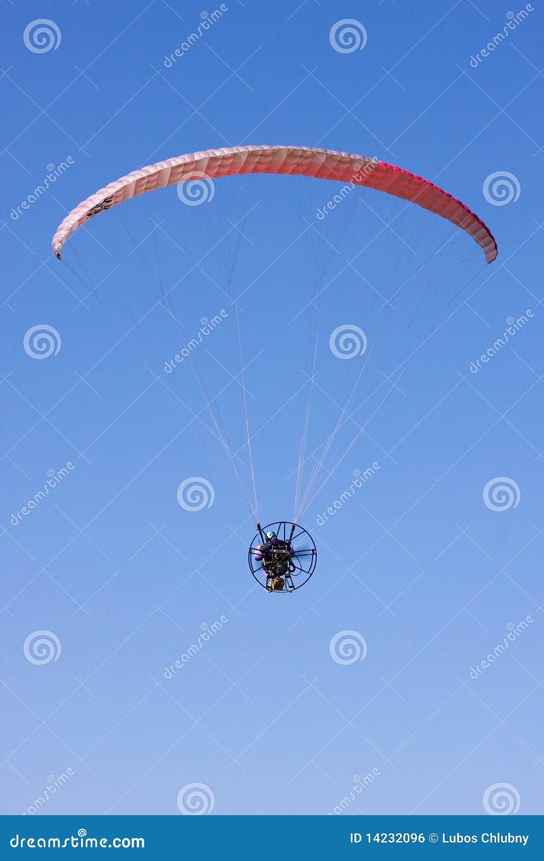 Powered paraglider stock photo. Image of adventure, engine - 14232096