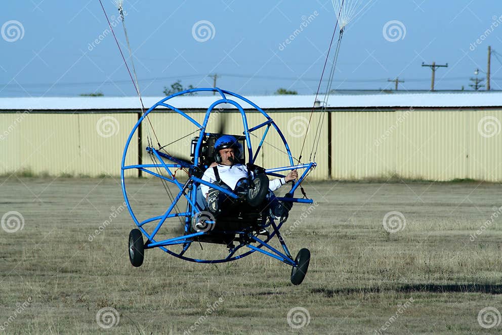 Powered Paraglider stock image. Image of paraglider, engine - 6887573
