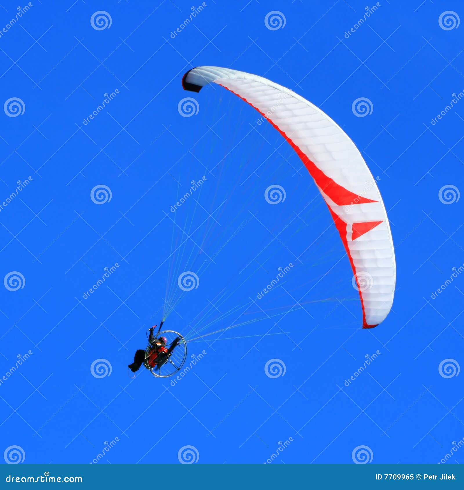 Powered paragliding stock image. Image of hang, glide - 7709965