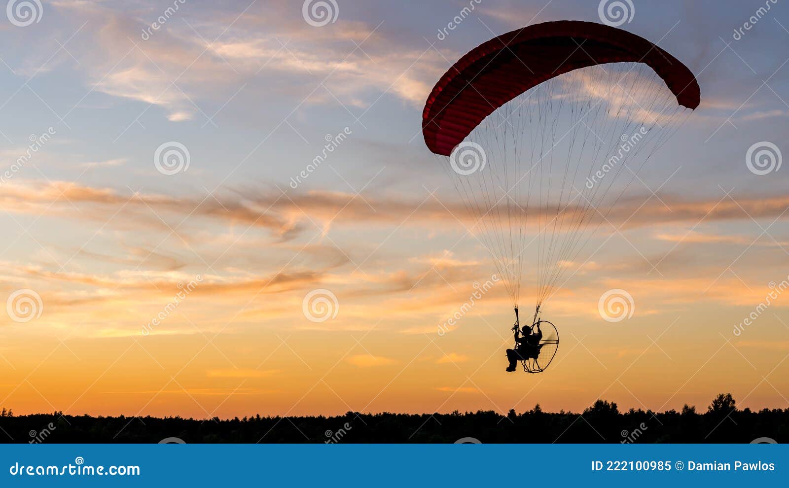 Powered Paragliding Tandem Flight Stock Photography | CartoonDealer.com ...