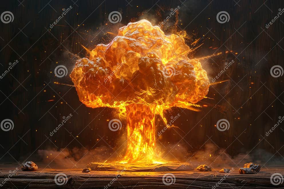 Powerful Atomic Explosion Illuminates the Darkness, Creating a ...