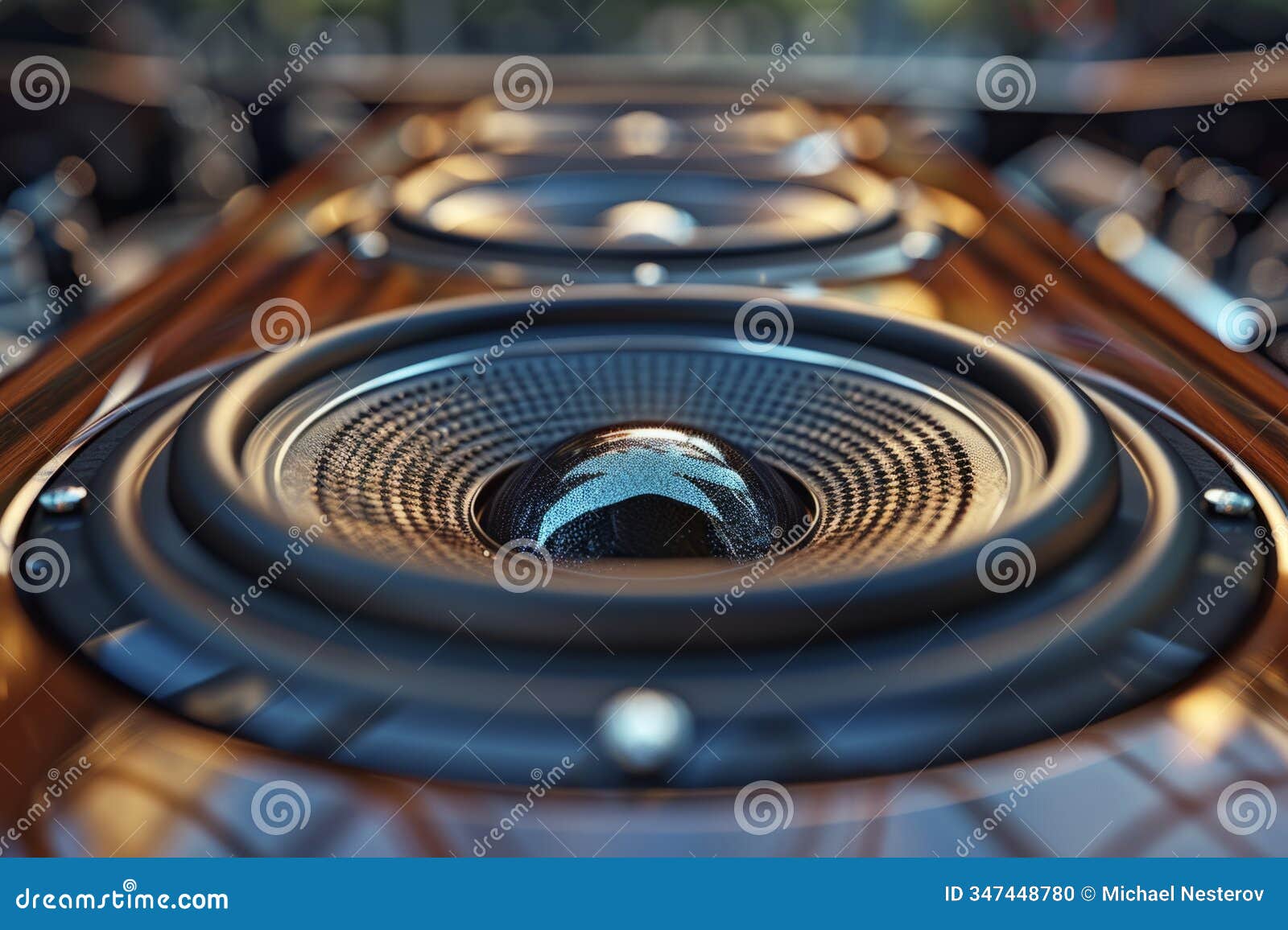 Powerful Audio System in the Car Interior Stock Photo - Image of system ...