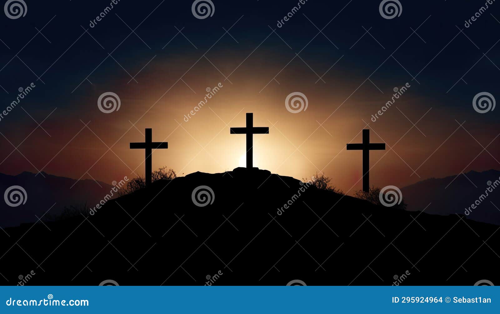 Powerful Backlighting Effect, Illuminating the Crosses in Silhouette ...