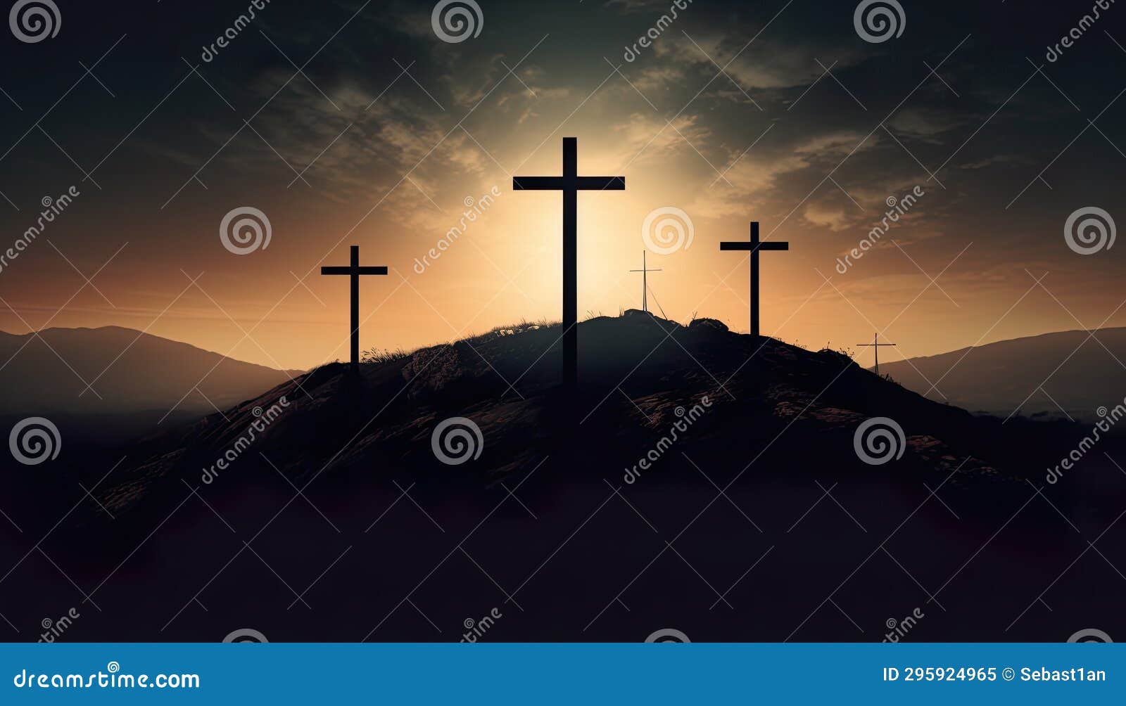 Powerful Backlighting Effect, Illuminating the Crosses in Silhouette ...