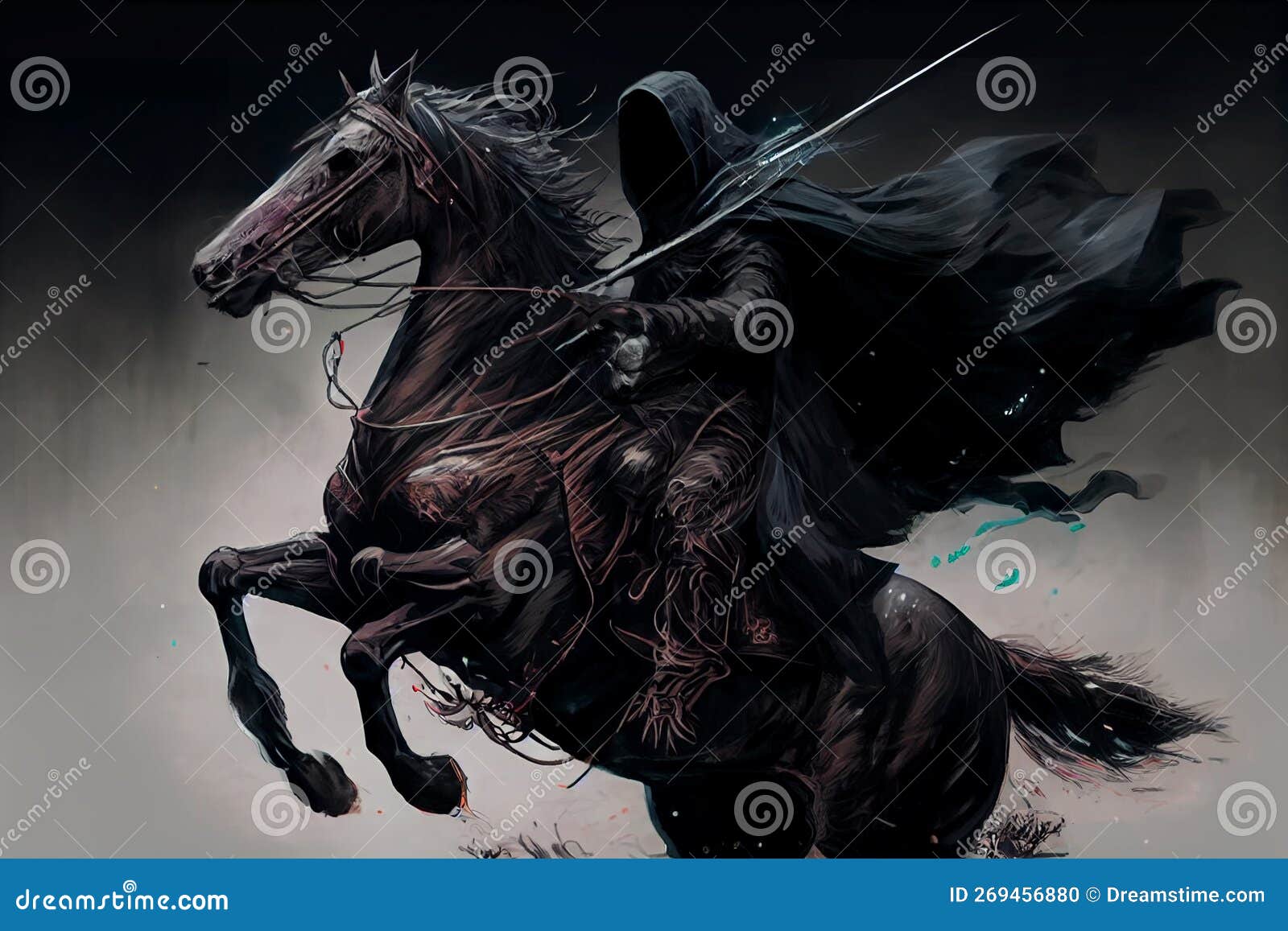 Powerful Being, Dark and Scary Figure, Ghostly Figure Stock ...