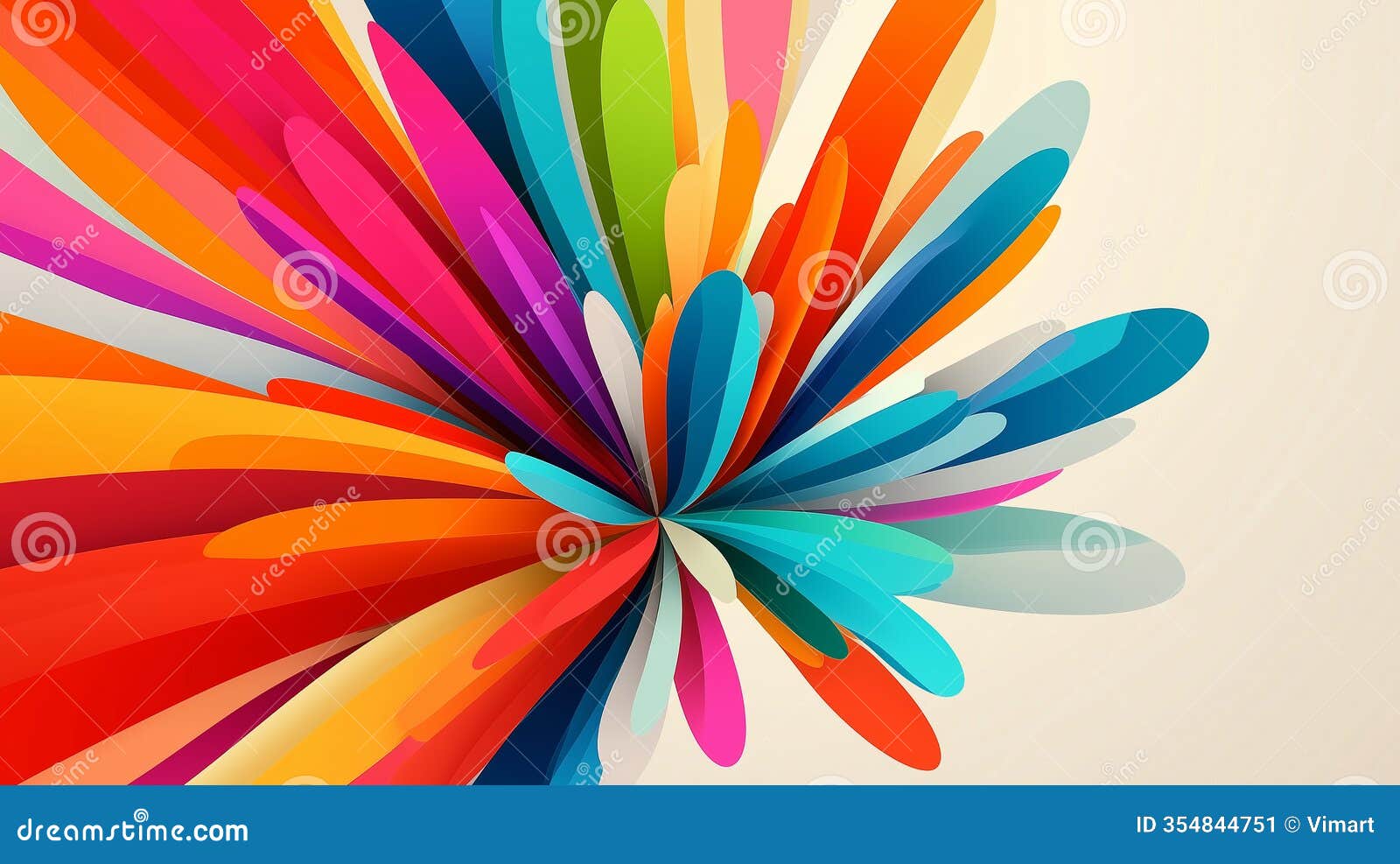 A Powerful Burst of Bright, Contrasting Colors, Filled with a Feeling ...