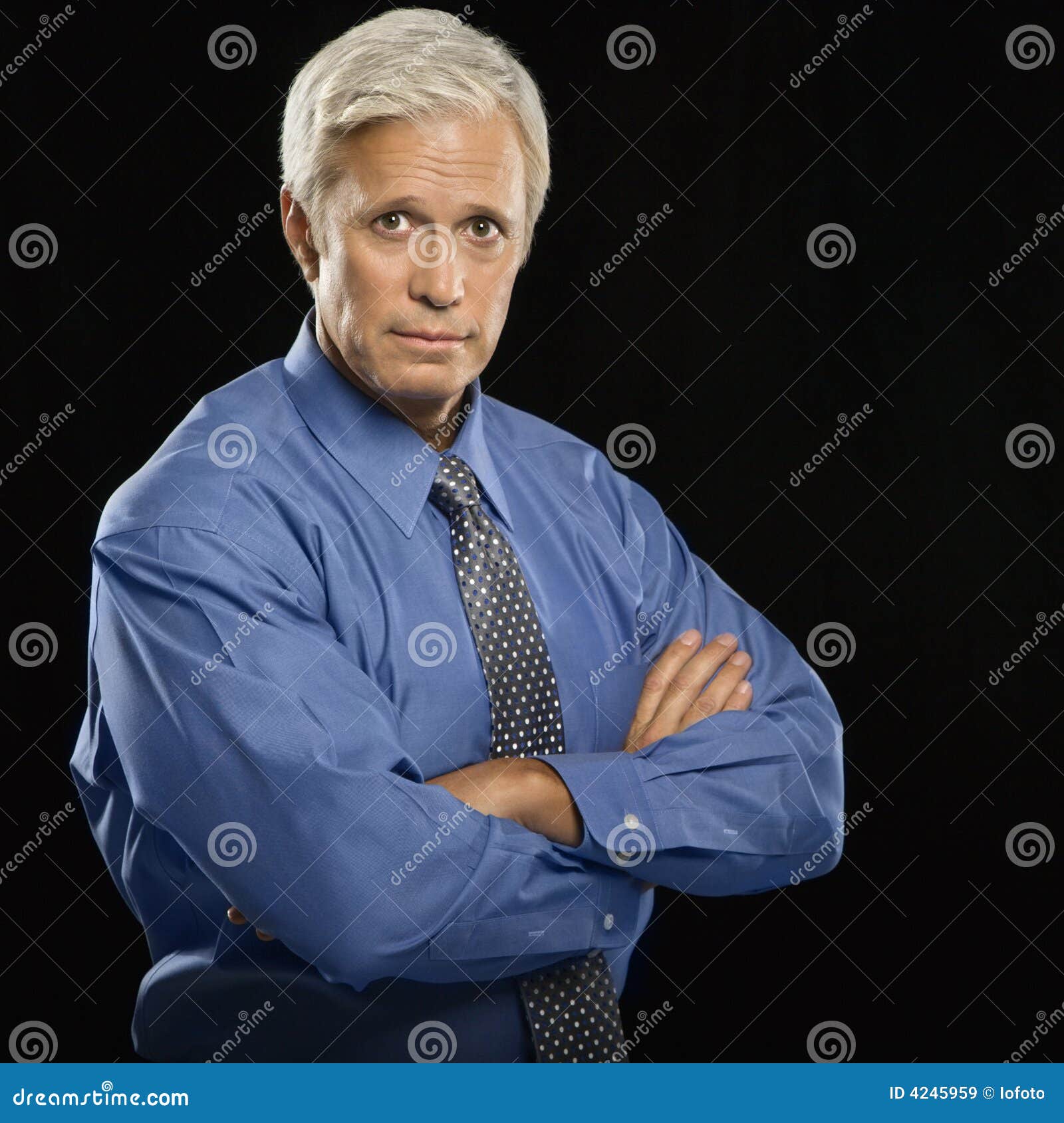 Powerful businessman. stock image. Image of looking, crossed - 4245959