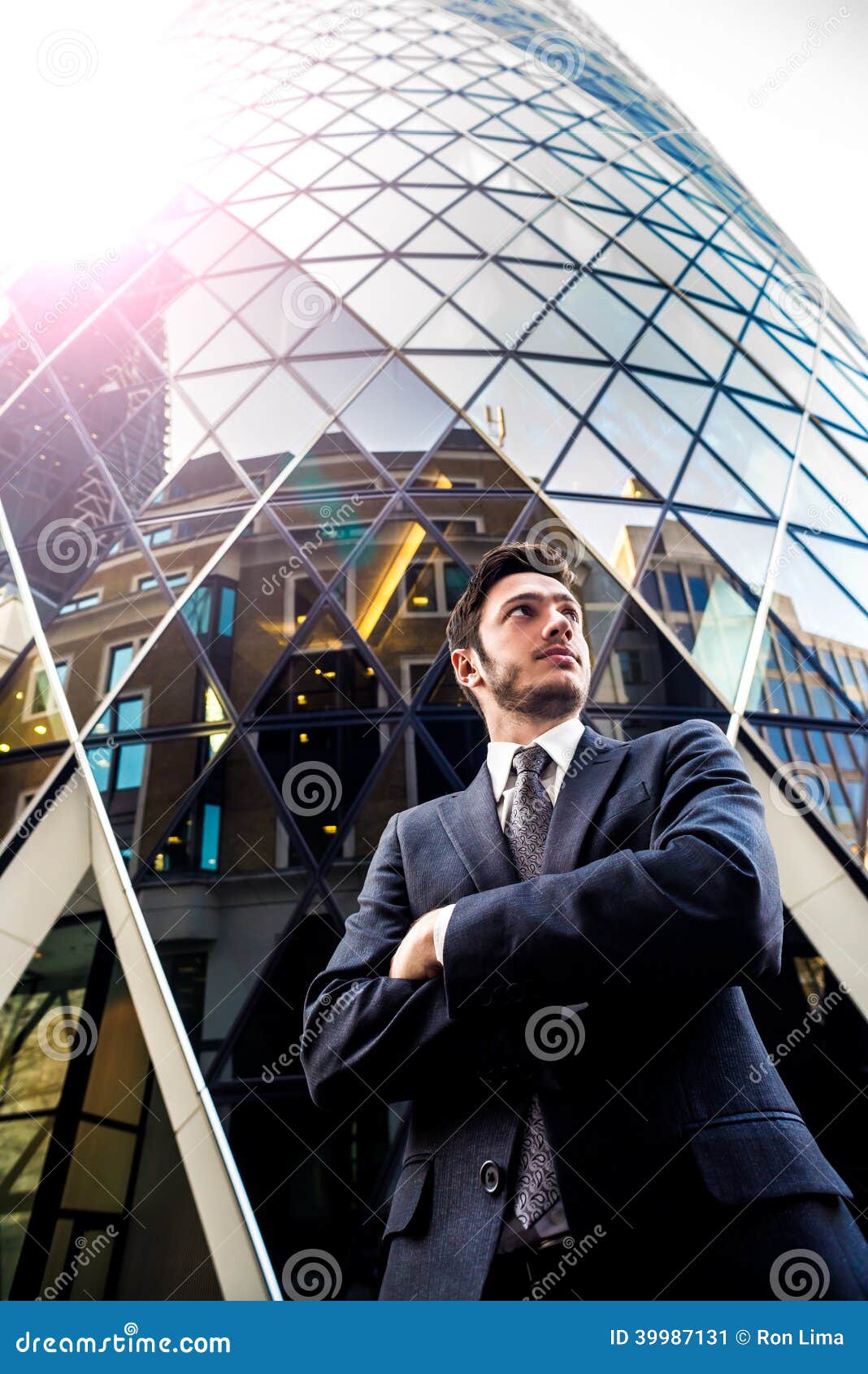 Powerful Businessman stock image. Image of businessman - 39987131