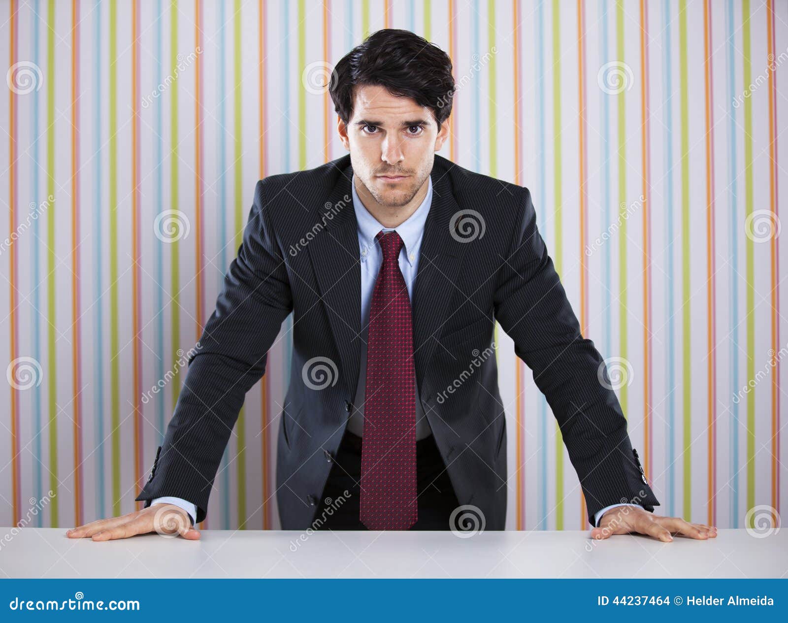 Powerful businessman stock photo. Image of manager, desk - 44237464