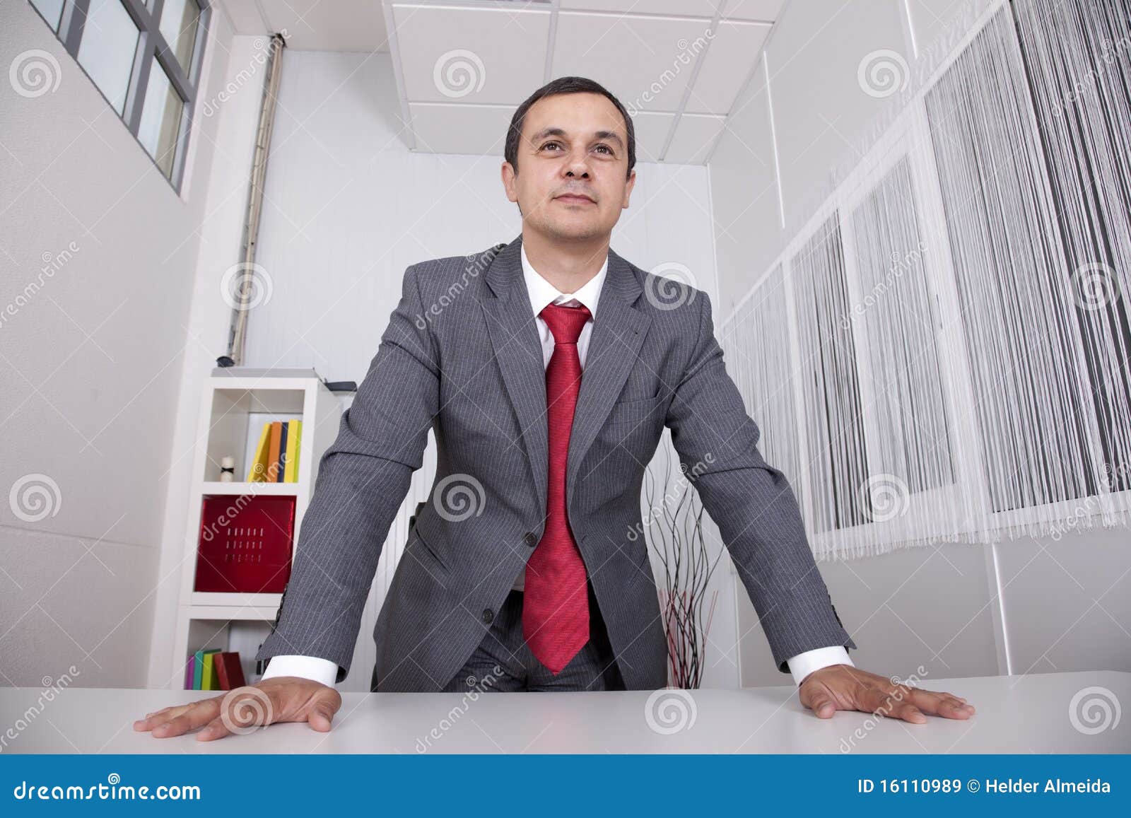 Powerful Businessman at the Office Stock Image - Image of busy, indoor ...