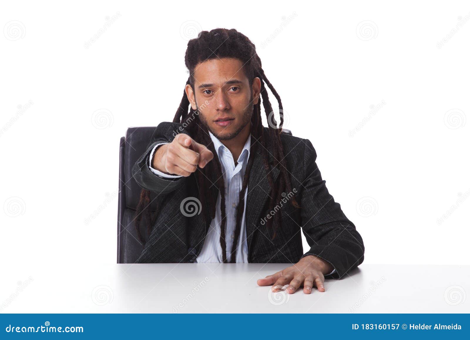 Powerful Businessman at the Office Stock Image - Image of consultant ...