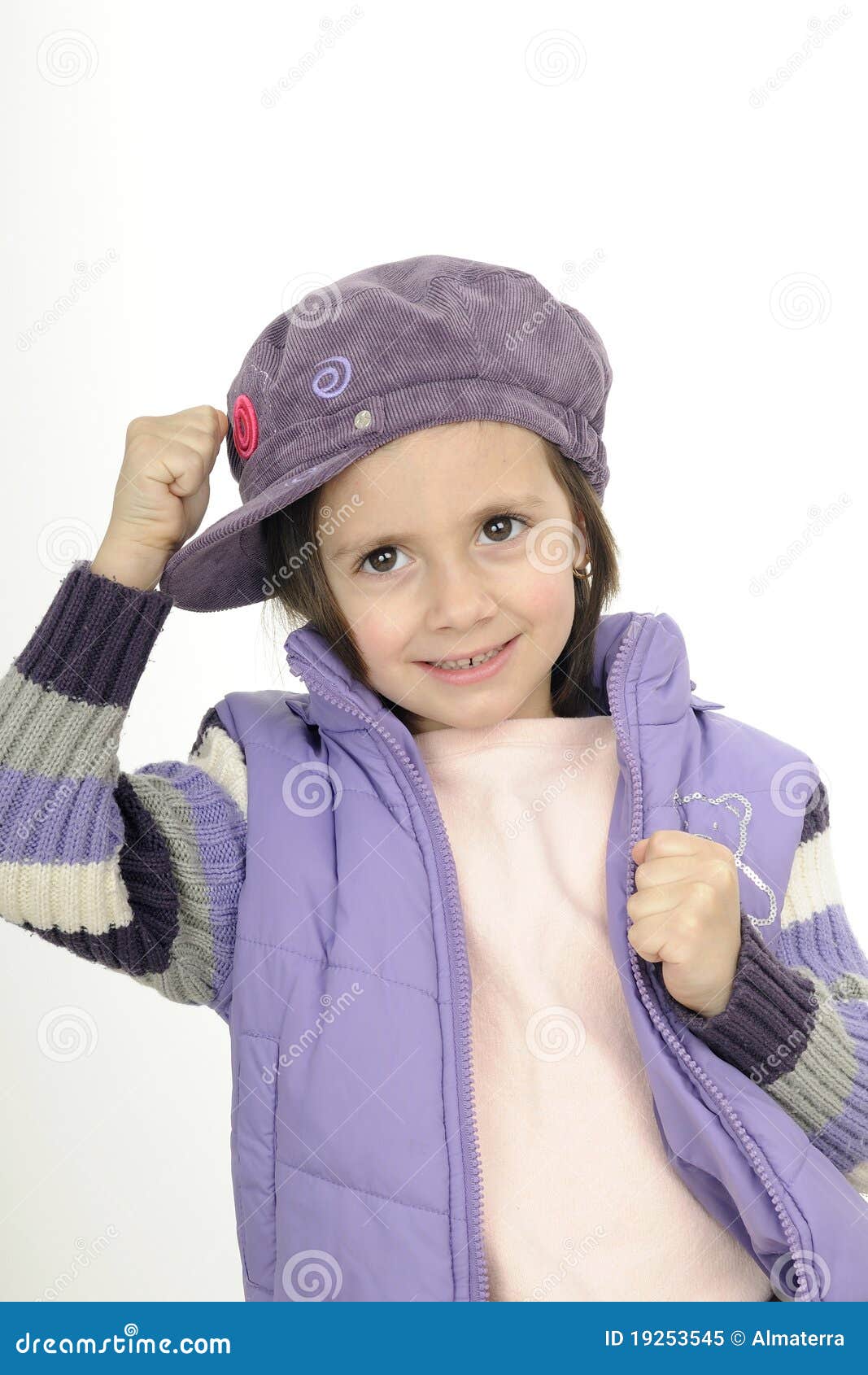 Powerful Child Preparing for Fighting Stock Image - Image of white ...