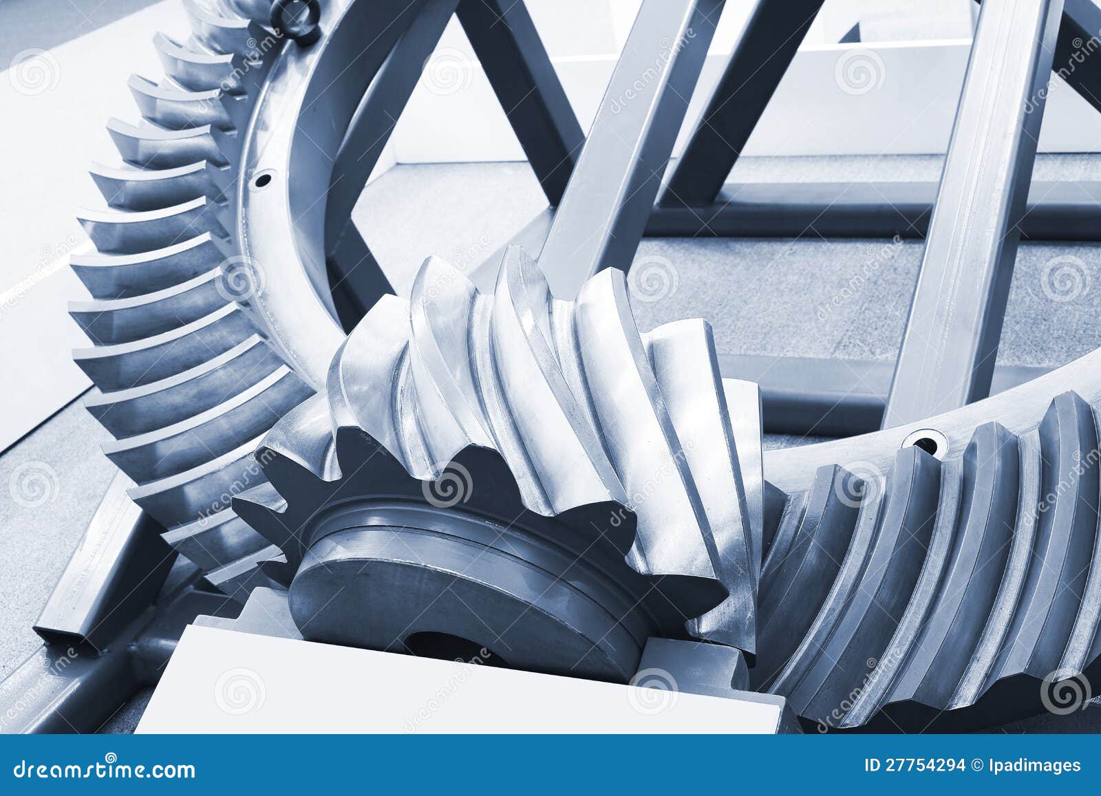 Powerful Combination of Gear Stock Photo - Image of iron, mechanical ...
