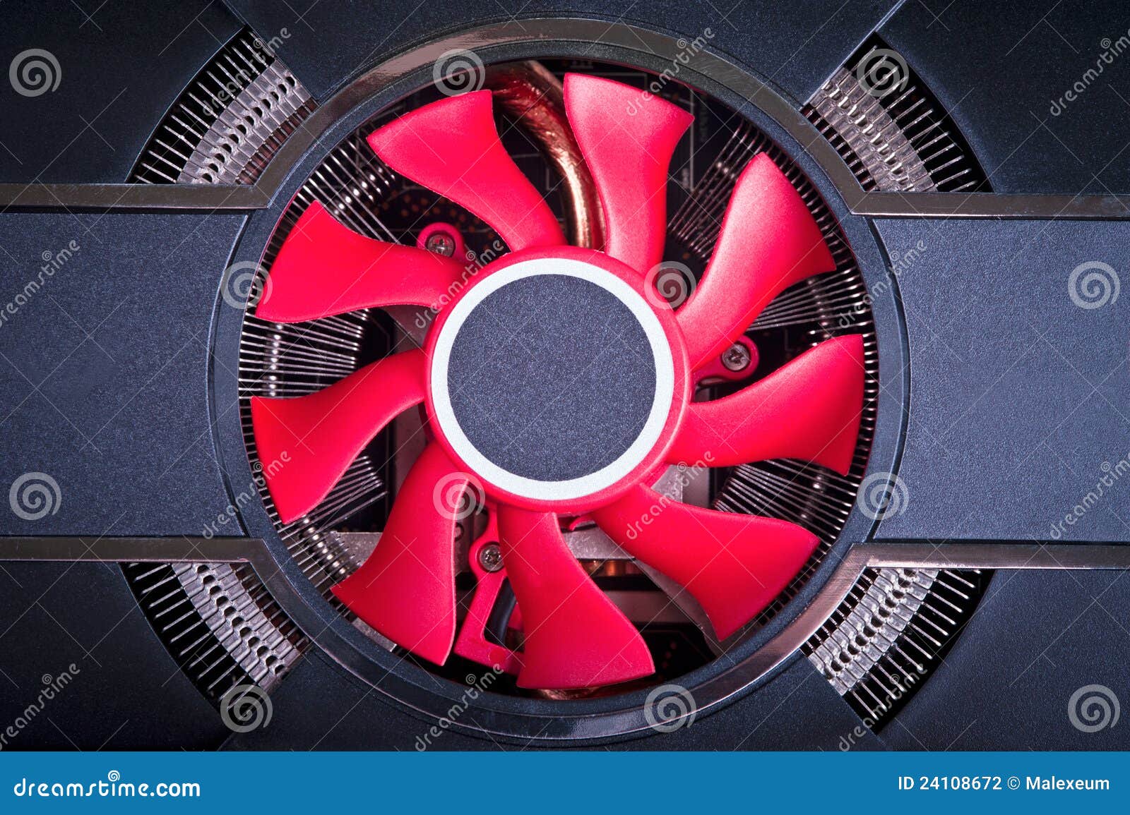 Computer Cooler Isolated On White Background. Big Powerful New Device ...