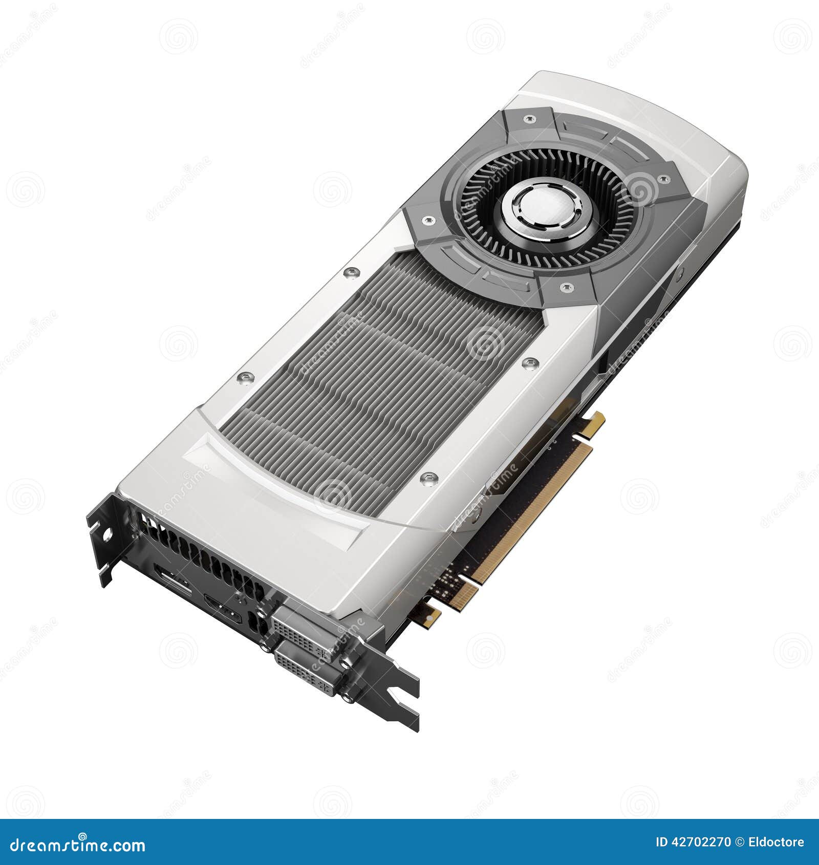 Powerful Computer Graphic Card Stock Illustration - Illustration of ...