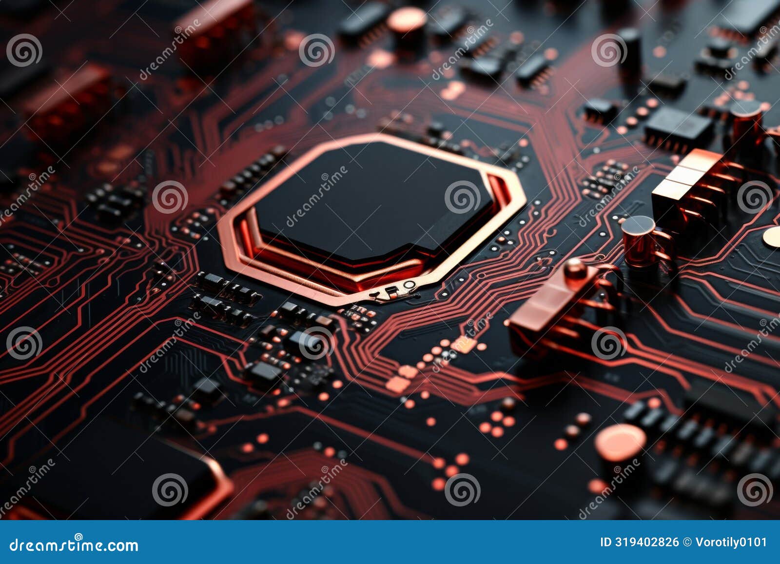 A Powerful Computer Processor or Chip on a Motherboard. Central ... A Powerful Computer Processor or Chip on a Motherboard. Central ...