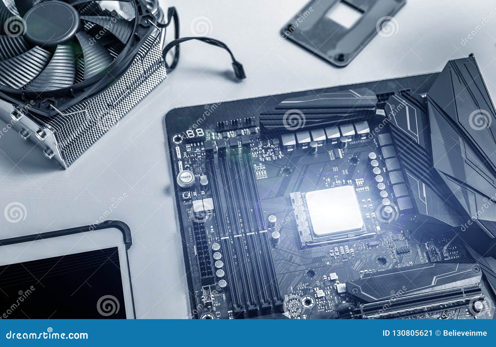 Modern Motherboard Royalty-Free Stock Image | CartoonDealer.com #44765230