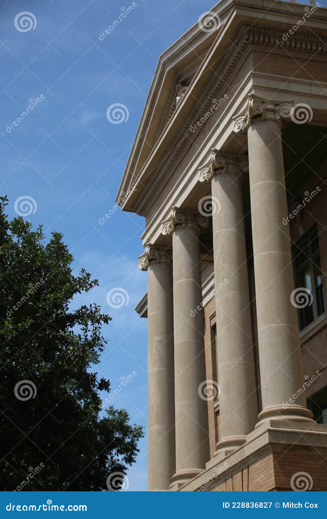 Courthouse Columns stock image. Image of architecture - 228836827