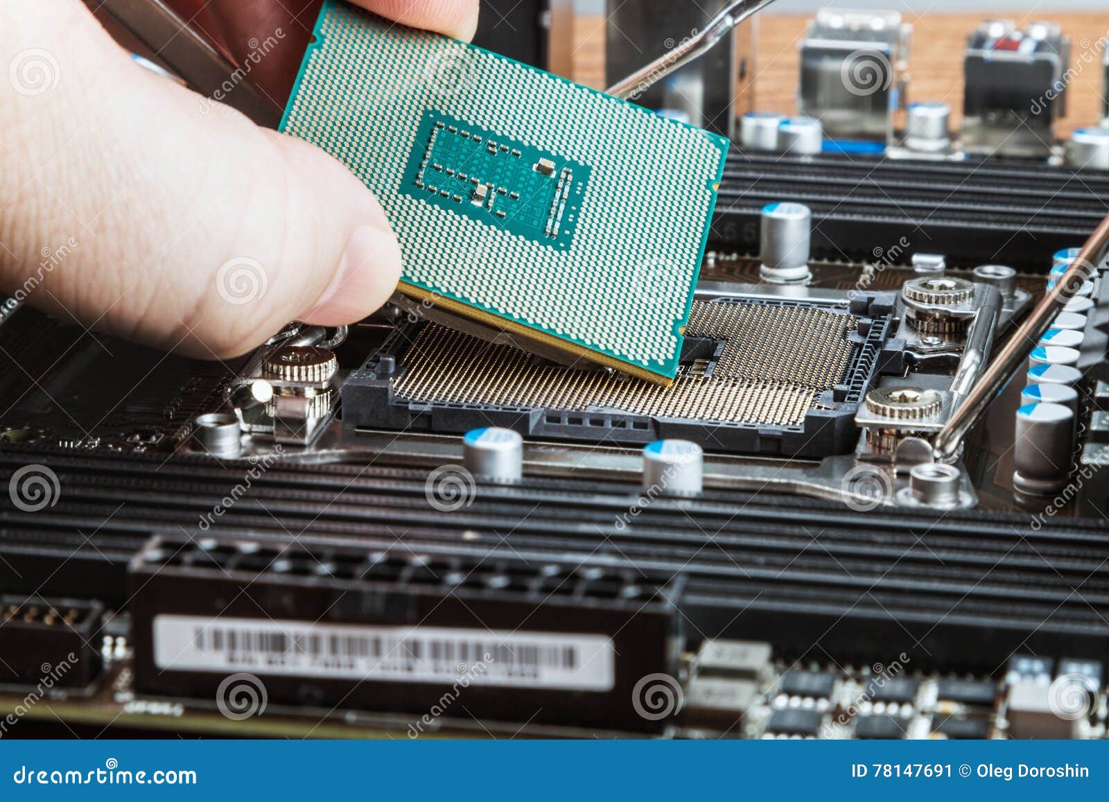 Powerful CPU in Hand before Installation Stock Image - Image of ...