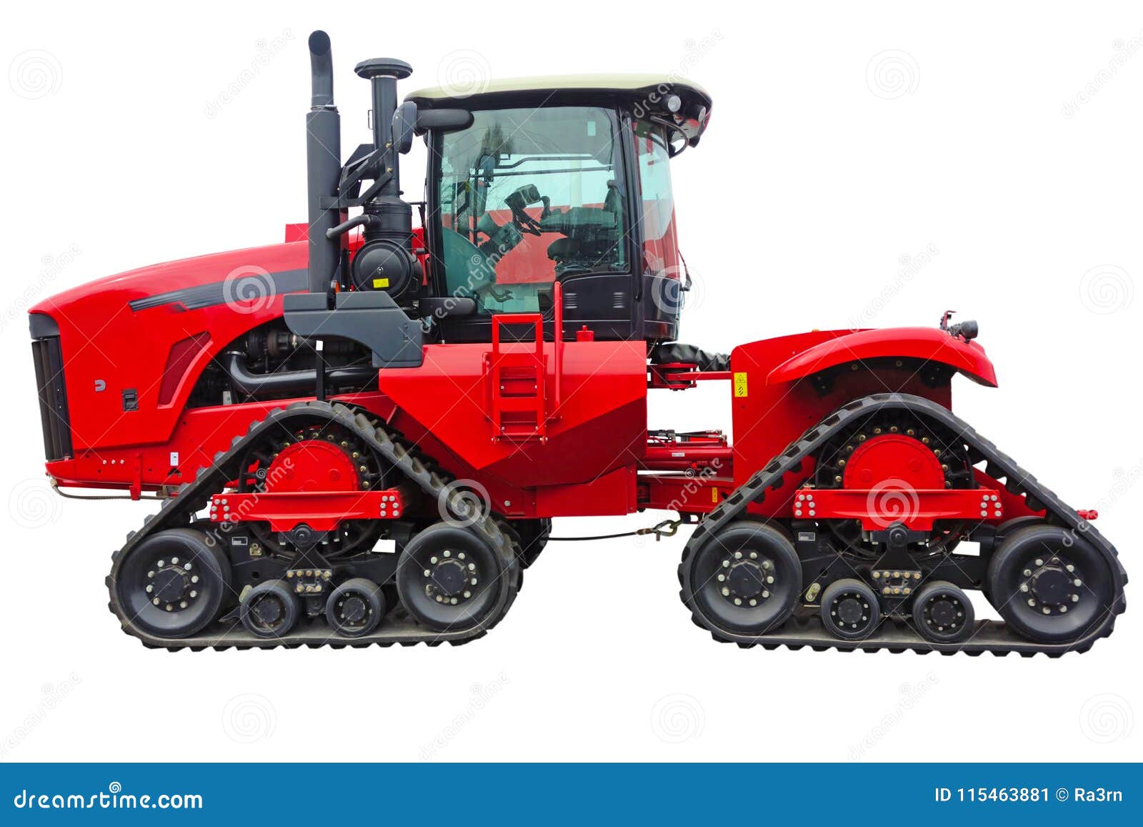 Powerful Crawler Tractor DeltaTrack Stock Image - Image of land, cabin ...
