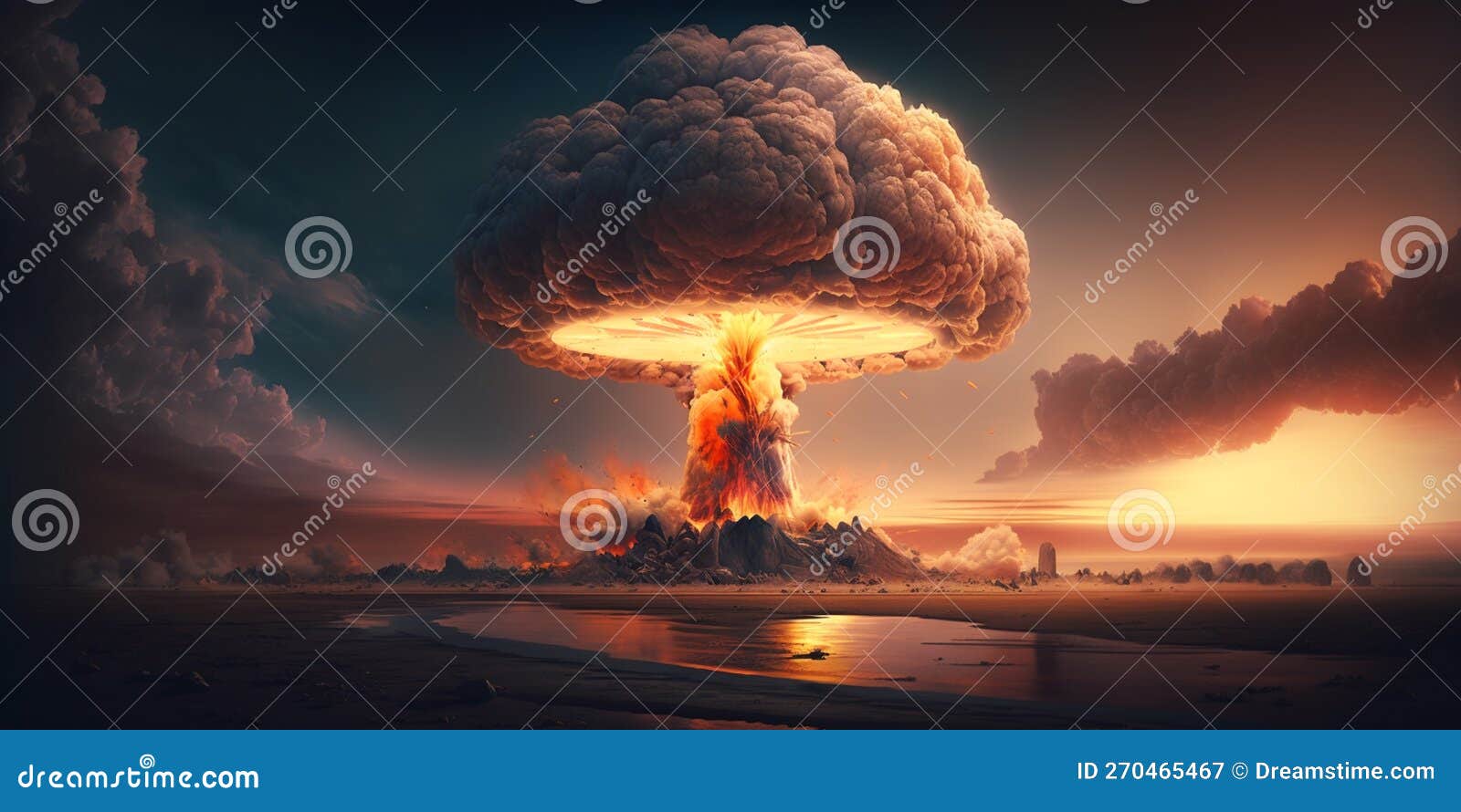Apocalyptic Scene: Devastating Nuclear Explosion and Its Effects on the ...