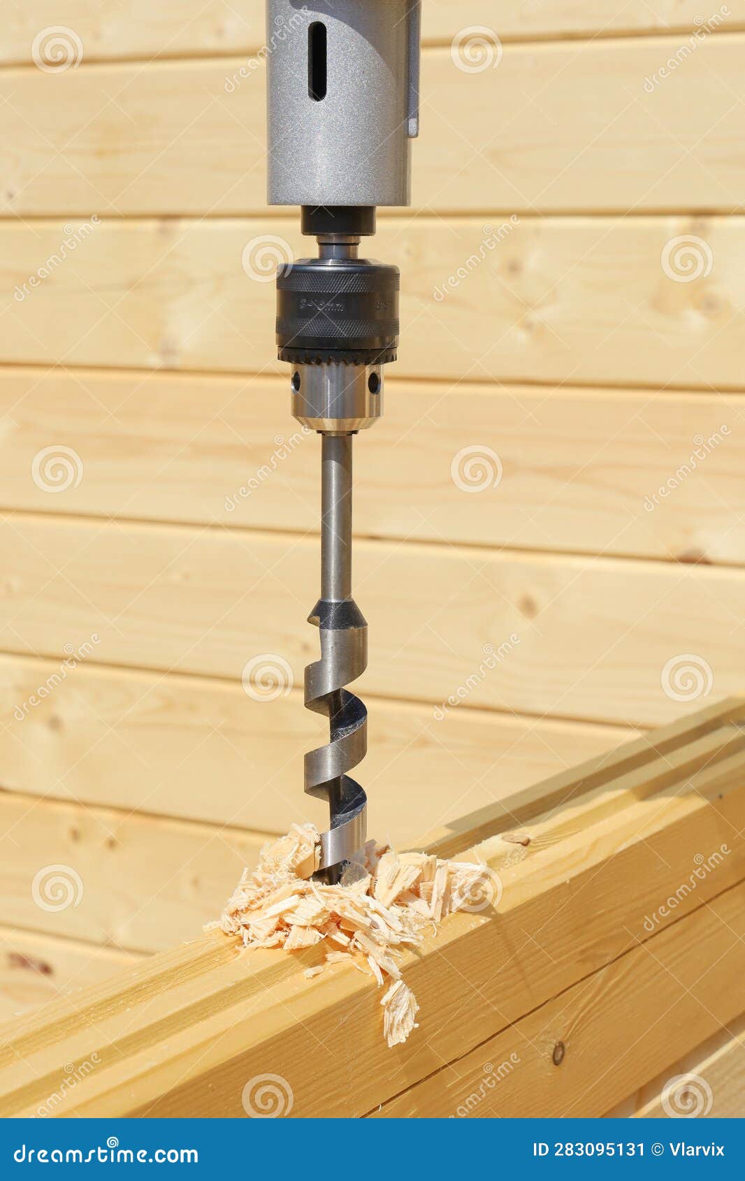 Powerful Drill For Drilling Dowel Holes, Building Wooden Farmhouse ...
