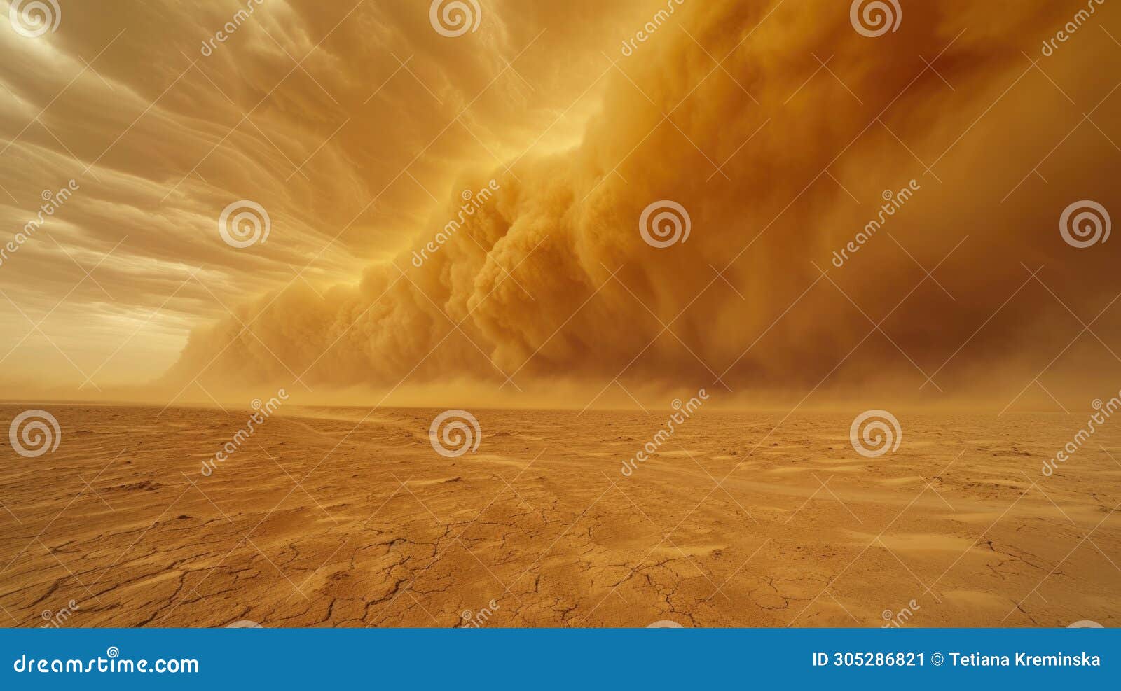 A Powerful Dust Storm is Approaching the City. High Degree of Danger ...