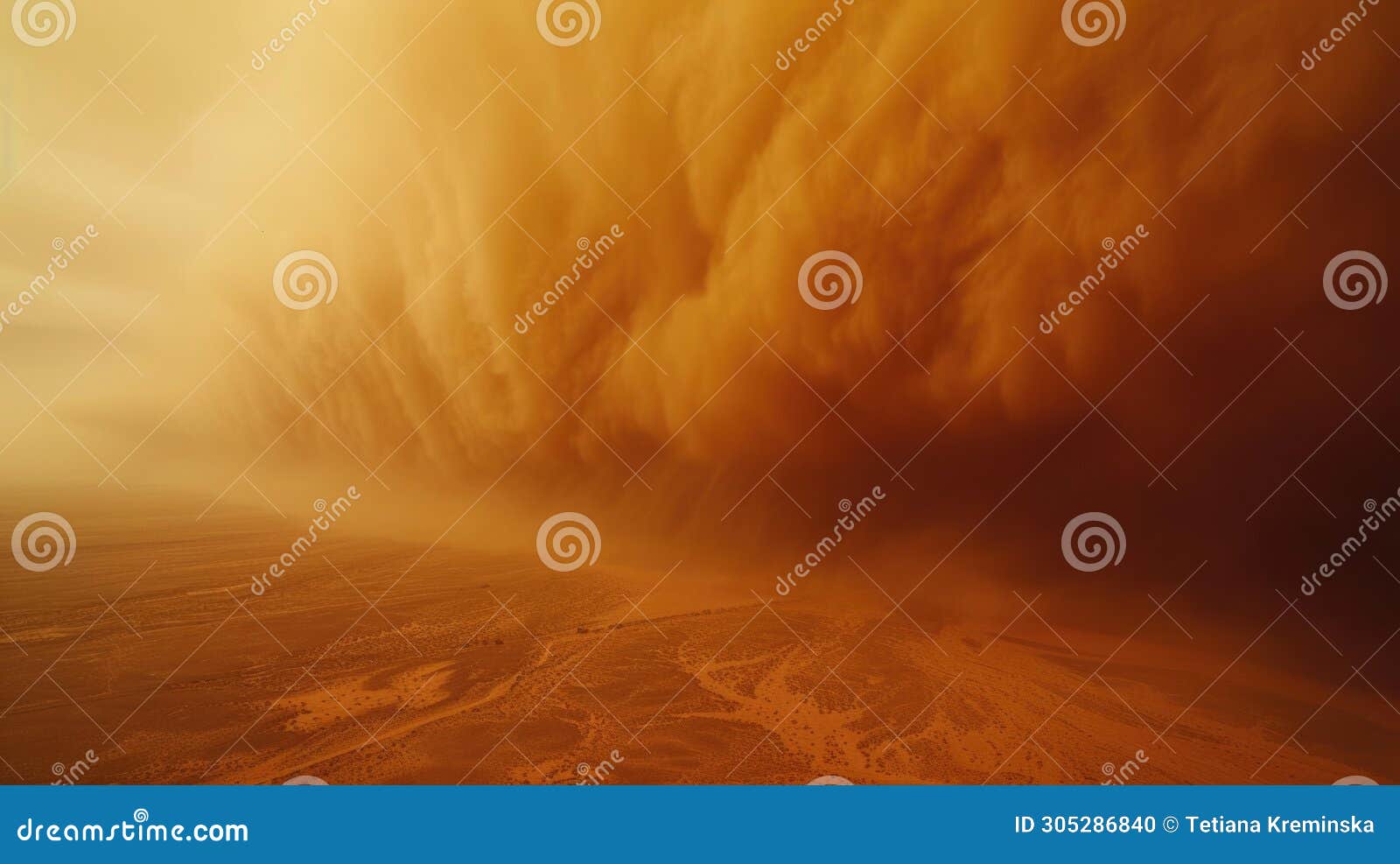 A Powerful Dust Storm is Approaching the City. High Degree of Danger ...