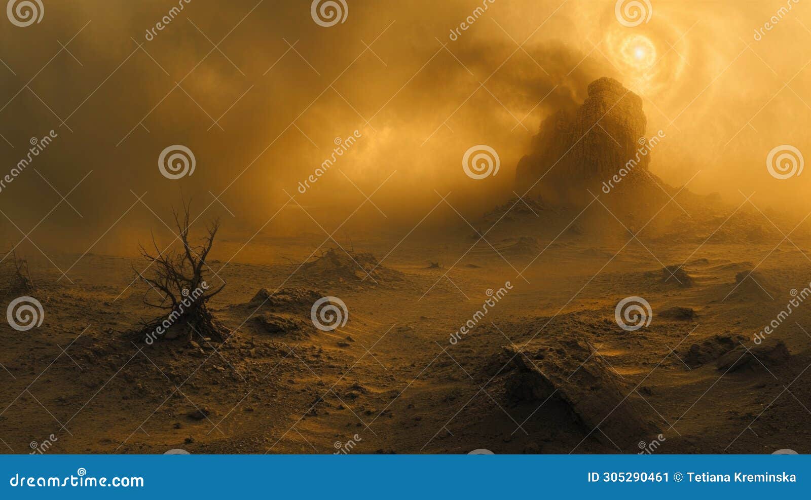 A Powerful Dust Storm is Approaching the City. High Degree of Danger ...